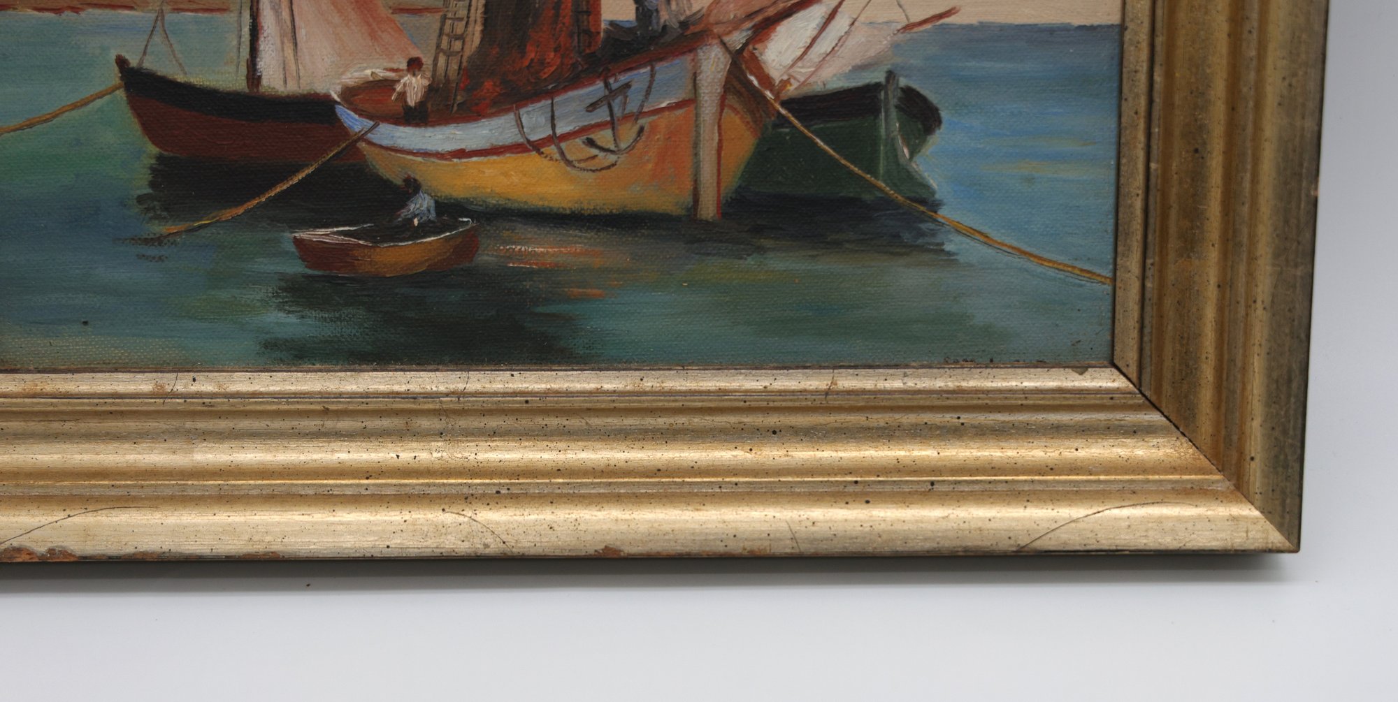 Pair Of Original Sailboat Paintings By Sam G. Rust- Shippable #17928 ...