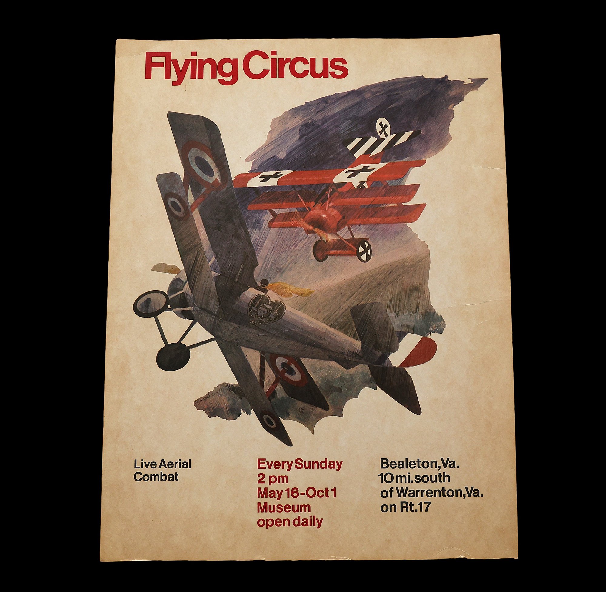 Vintage Flying Circus Poster- Shippable #18130 | Auctionninja.com