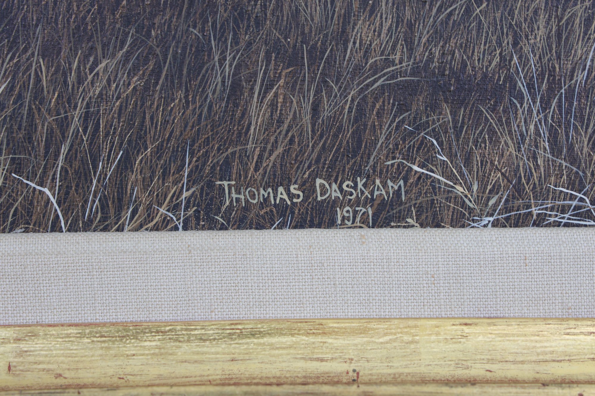 Large Thomas Daskam Signed And Dated 1971 Original Oil Painting #18954 ...