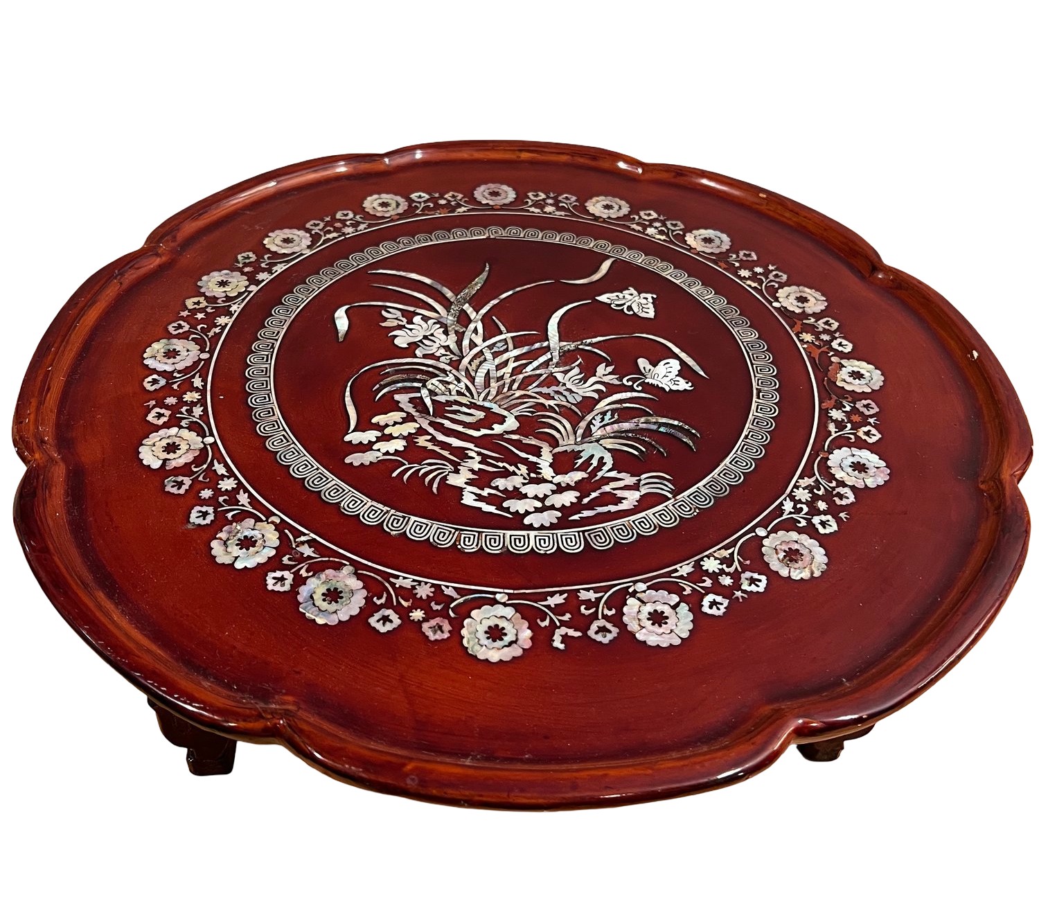 Vintage Mother Of Pearl Lacquer Korean Table #20444 | Auctionninja.com
