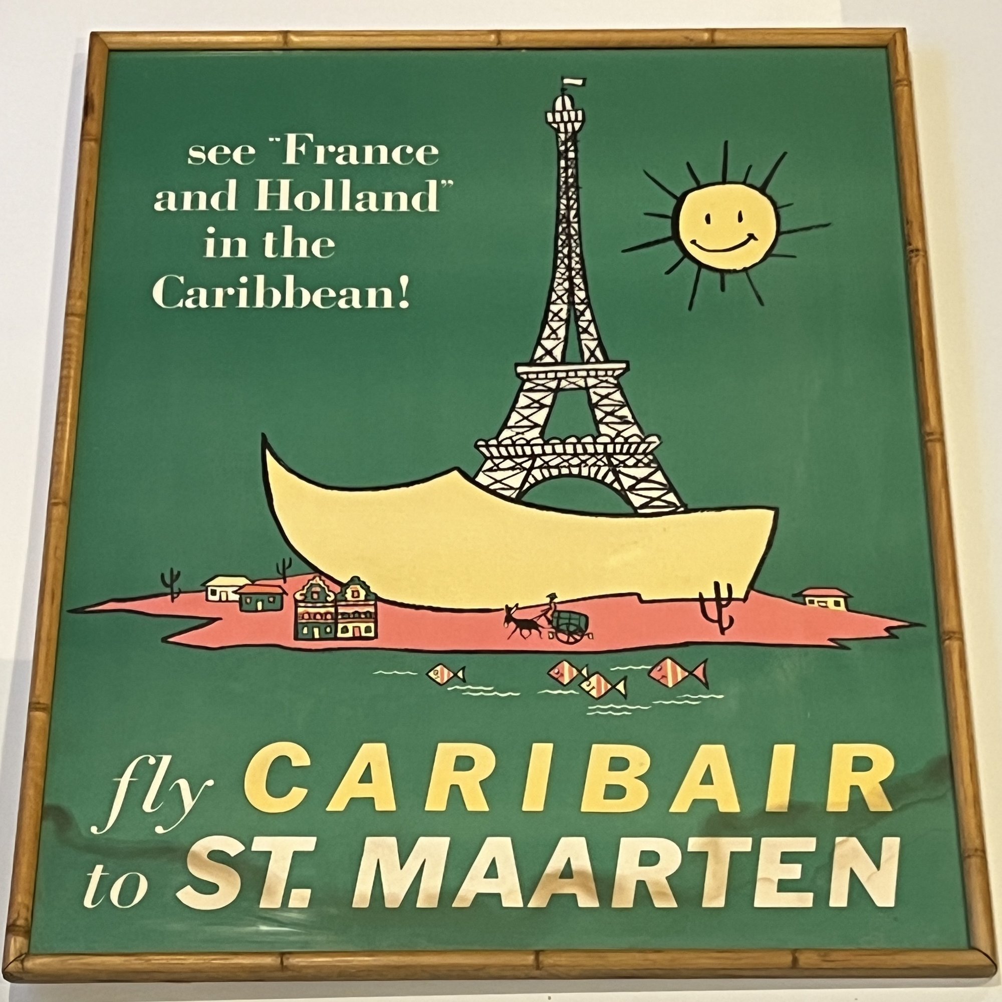 Fly Caribair Two Original Airline Travel Posters-shippable #17689 ...