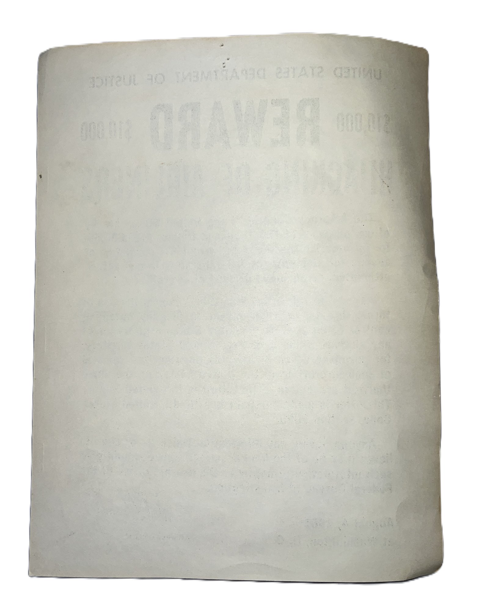 Very Rare 1961 Airline Hijacking United States Dept Of Justice. #18266 ...