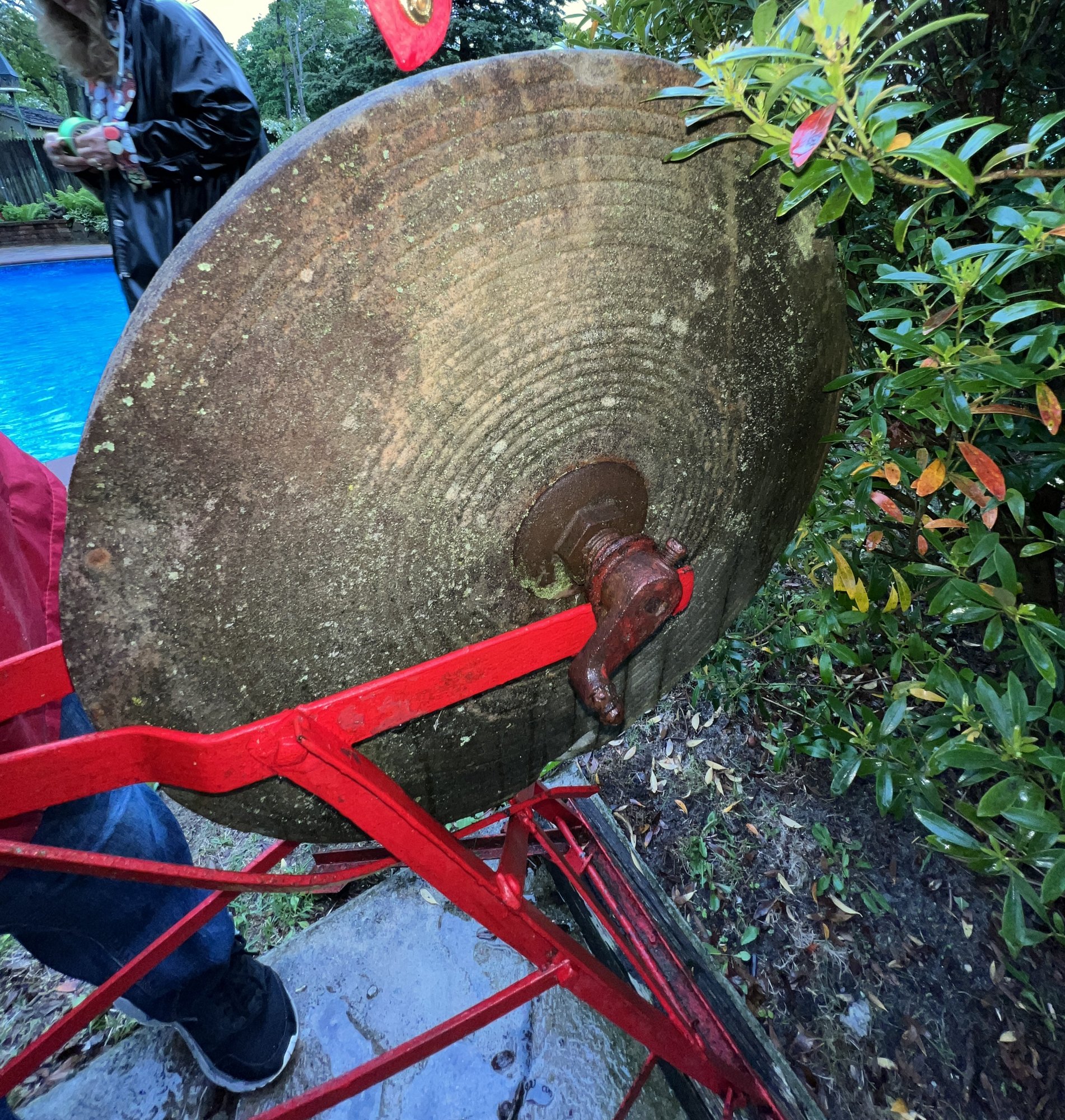 Old Sharpening Stone Wheel #18467 | Auctionninja.com