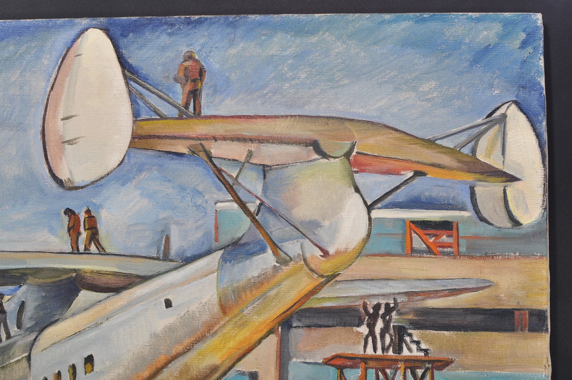 Marion Butler Ewald (1910 - 1944) Oil Painting Of Airplane #2242 ...