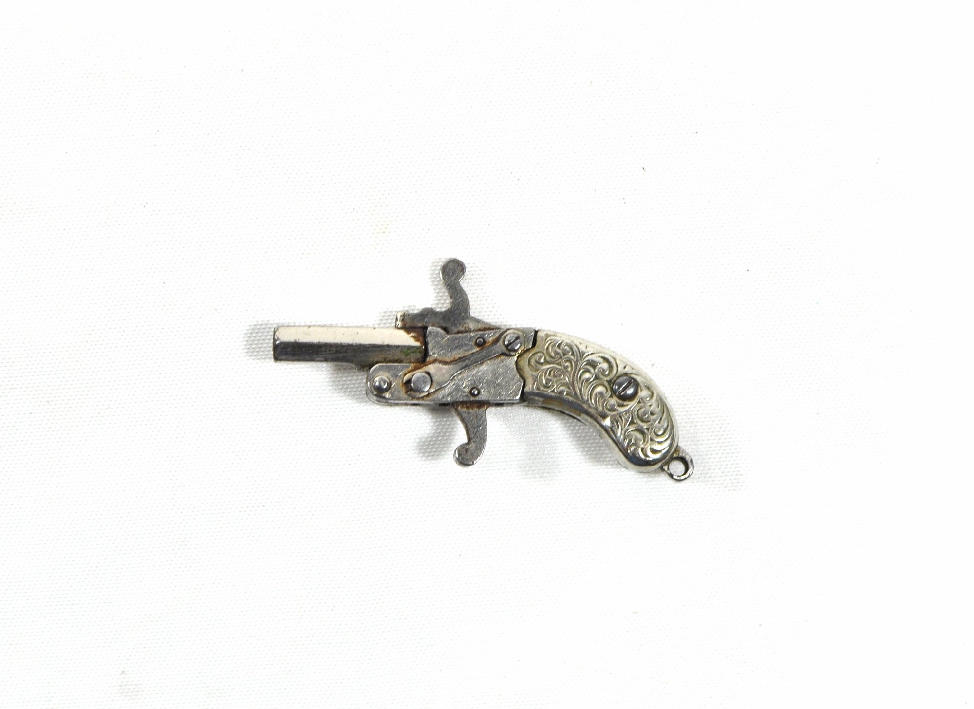 Antique Miniature Austrian Berloque Pistol 2mm Pinfire Keychain #1140 ...