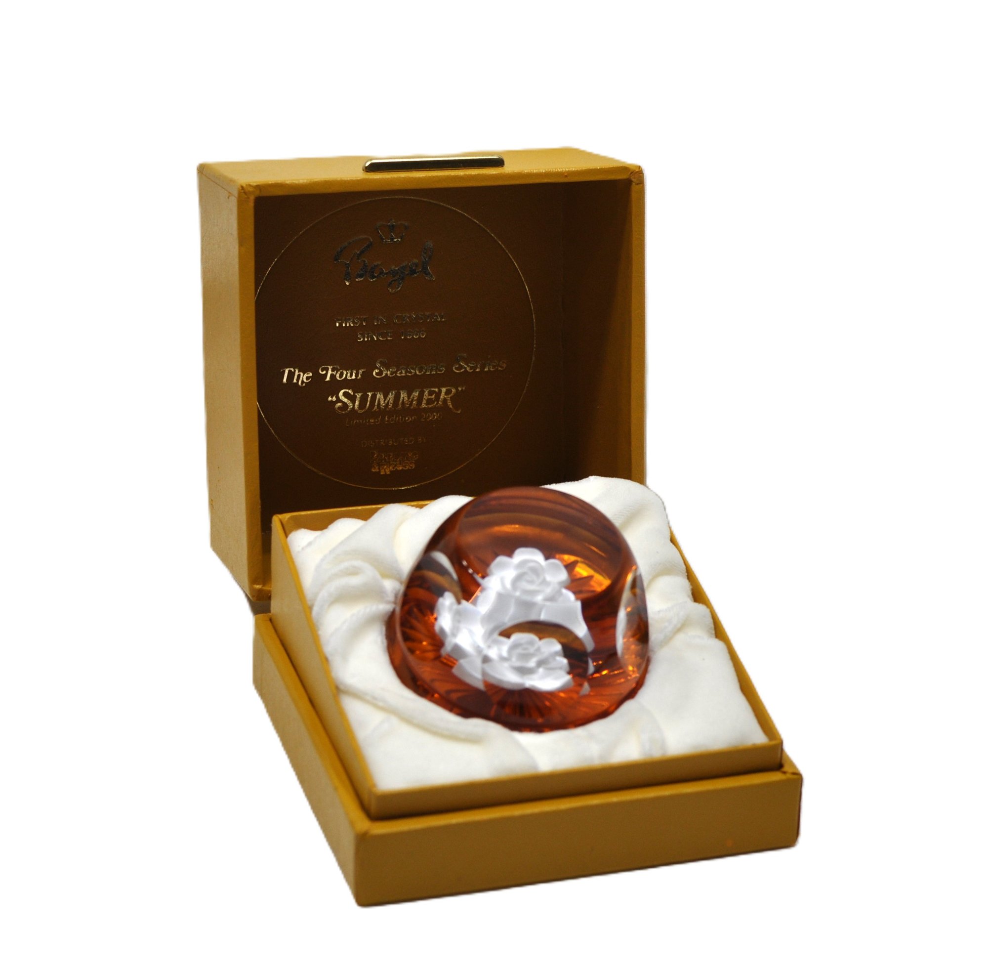 BAYEL France Limited Edition Numbered Crystal Paperweight With Box #2491 | Auctionninja.com