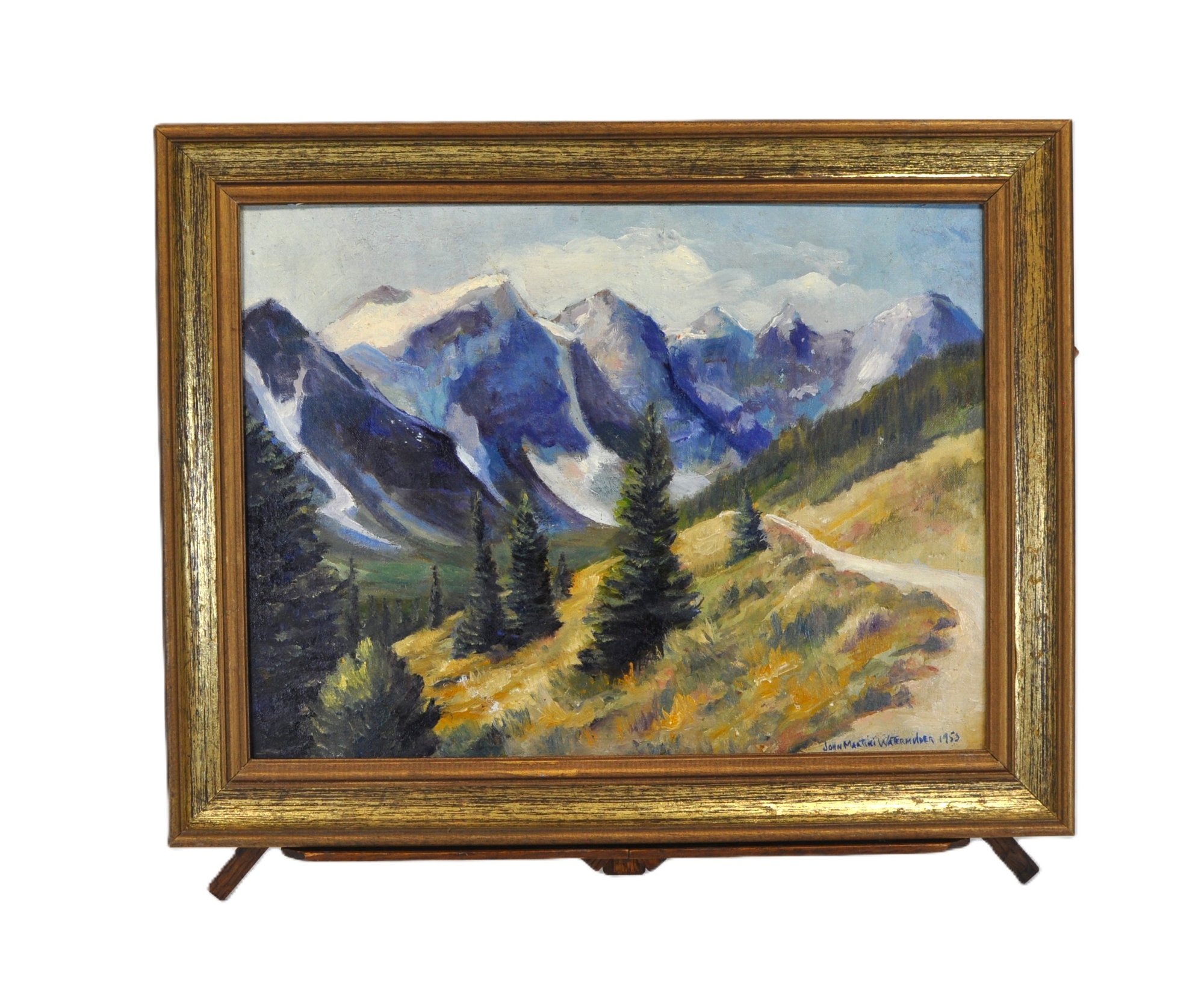 John Martini Watermulder (1916-2004) " 7 Sisters, Canadian Rockies Oil ...