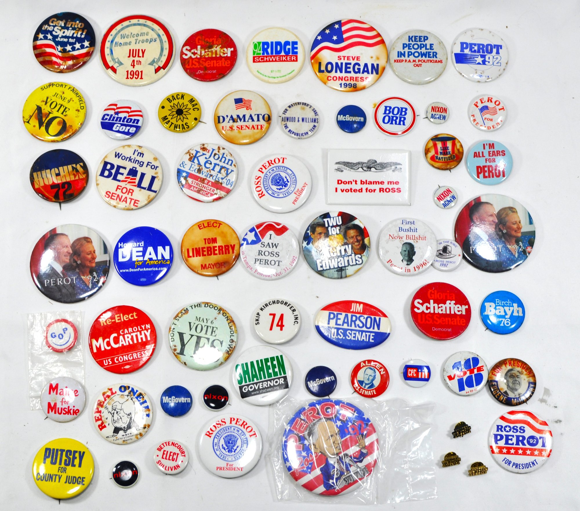 Lot 58 Vintage Political Campaigns Pins #4731 | Auctionninja.com