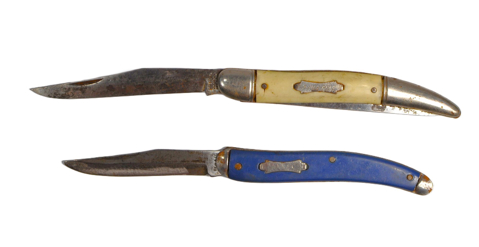 Lot 2 Vintage Pocket Knives - Colonial & Ideal Fish Knife Style #3339 ...
