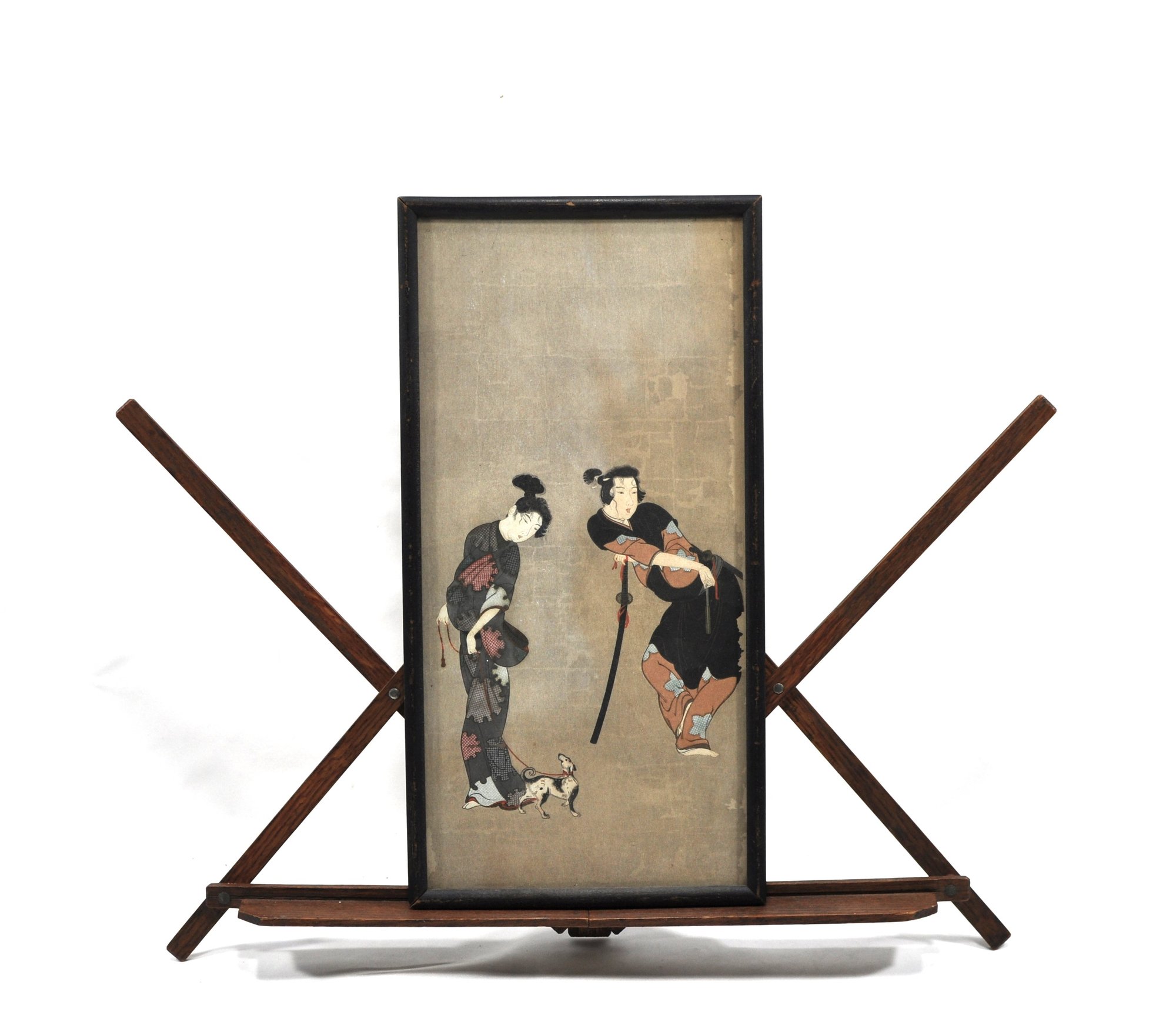 Vintage Japanese Print, Section From The Hikone Screen #1937 ...