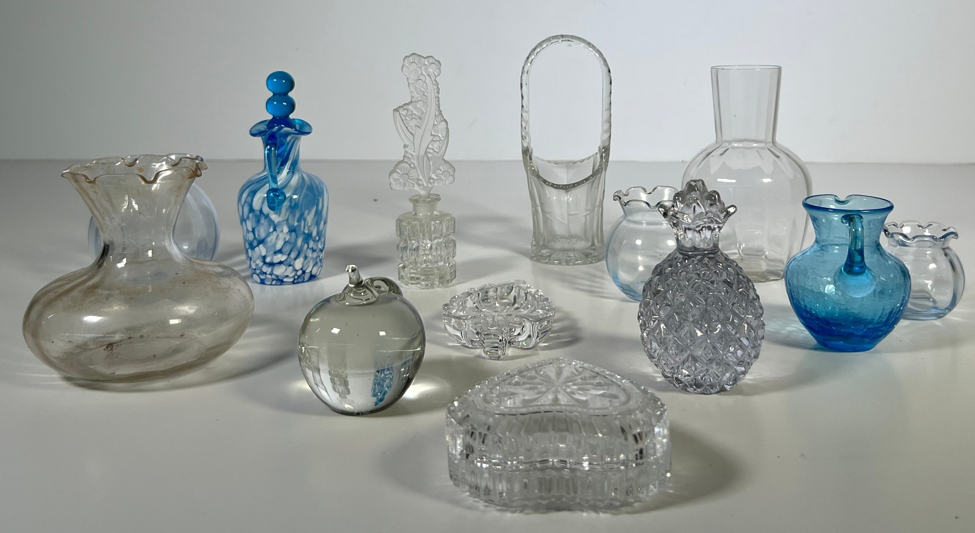 Collection Of Assorted Decorative Glass Vases And Bottles #28053 ...