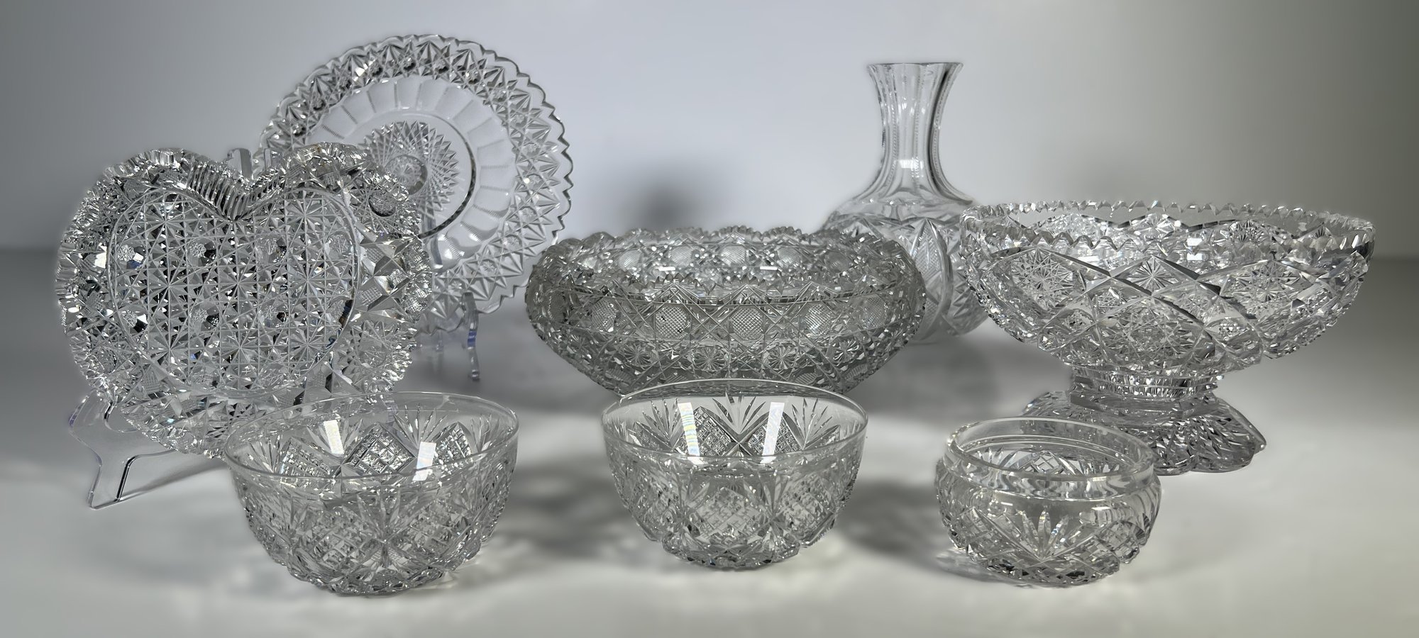 Cut Glass Collection (8 Pieces) #27881 | Auctionninja.com