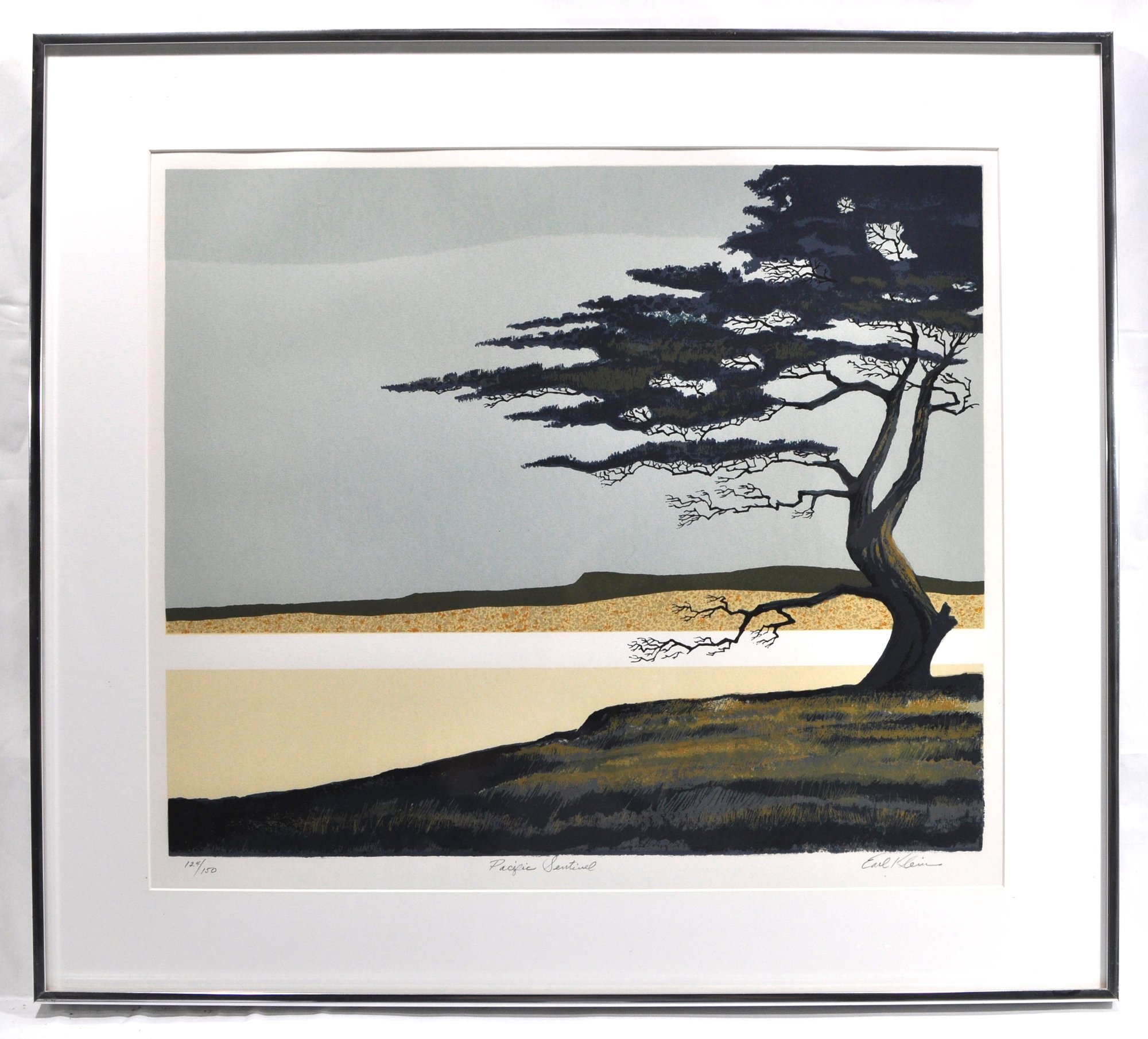 Earl Klein (1915 - 1993) " Pacific Sentinel" Original Serigraph With ...