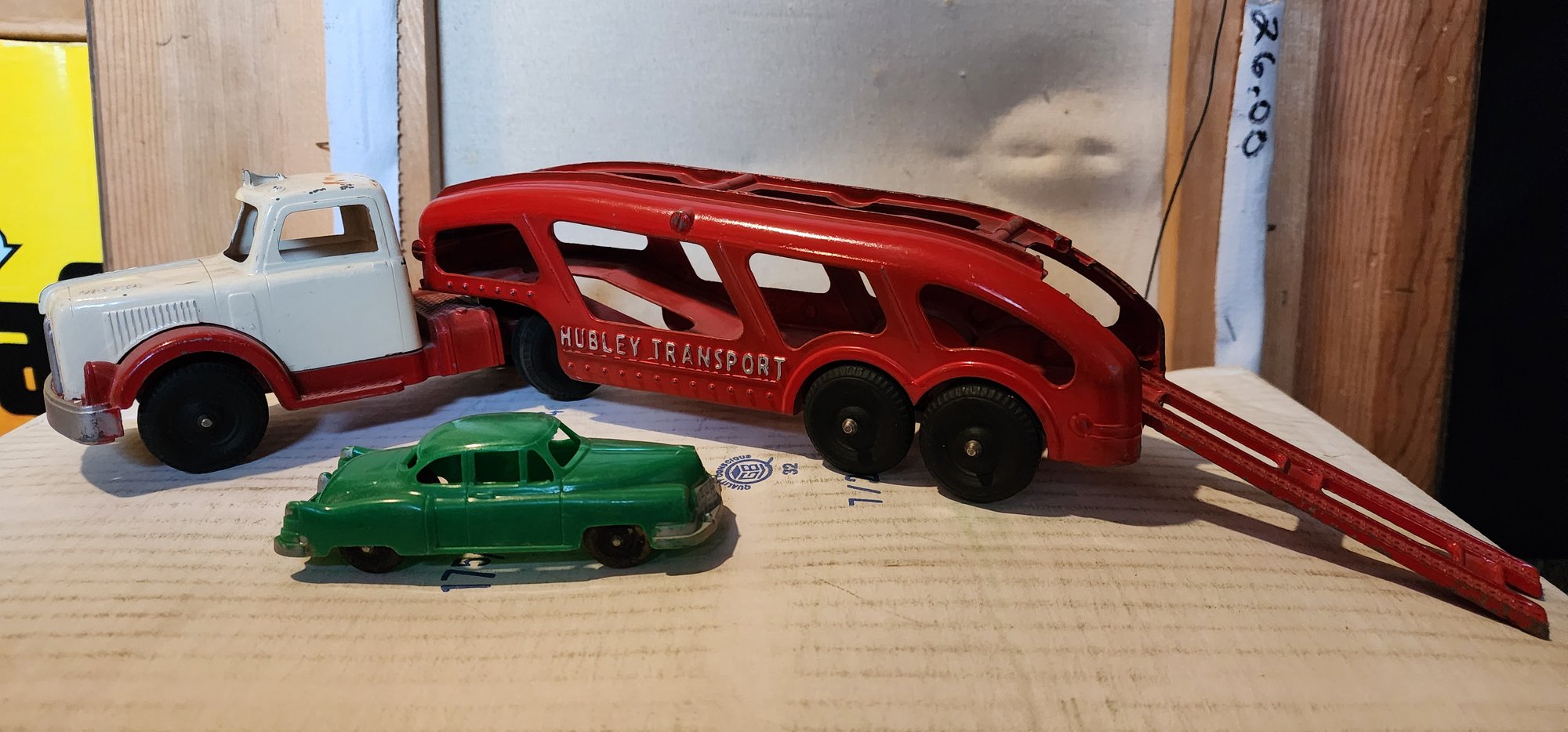 Truck And Trailer With Ramp And Car #2192 | Auctionninja.com