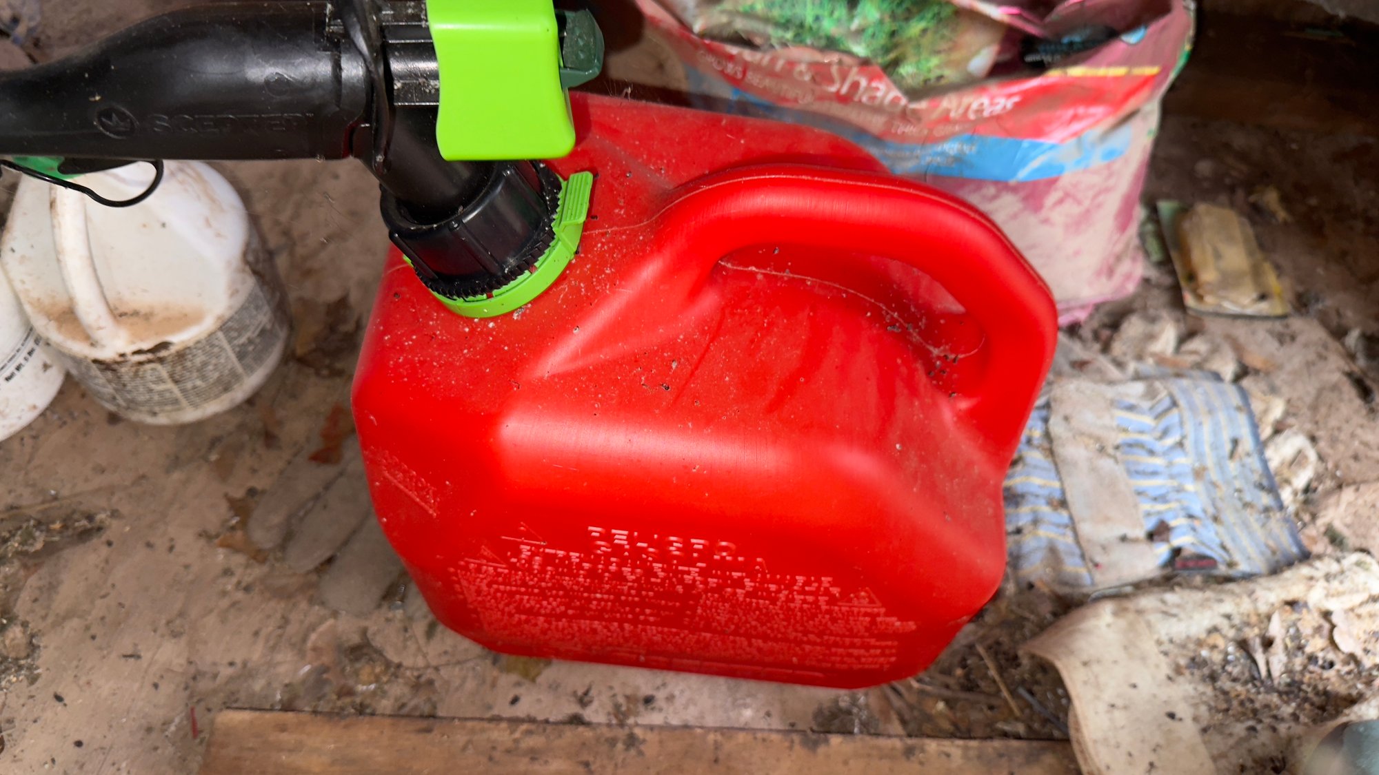 Assorted Cable, Hose, Gas Can, Folding Chairs And Bags Of Cement #3395 ...