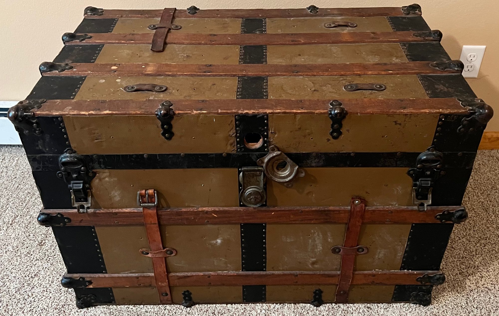 Large Crown City Trunk Factory Pasadena California Wood And Metal Trim ...