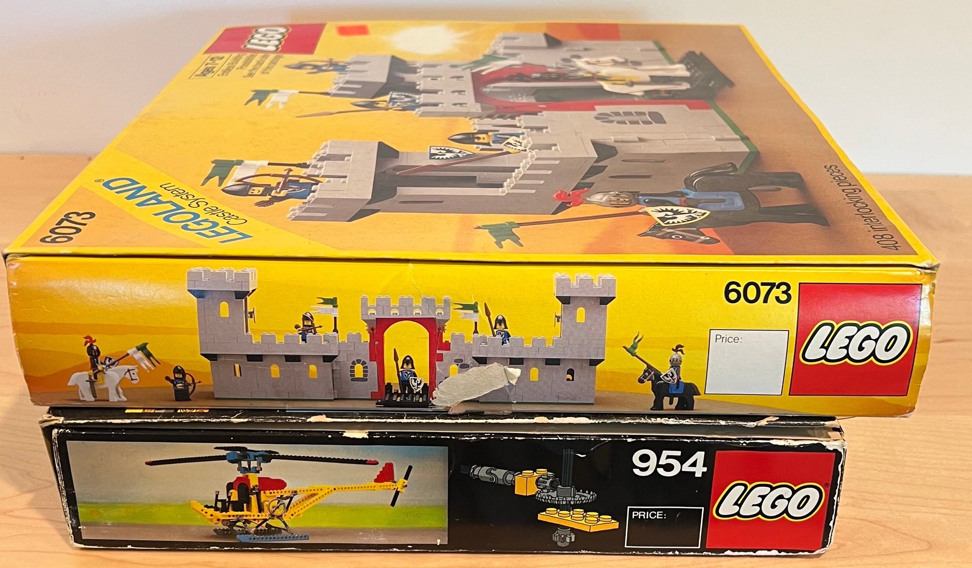 (2) Vintage Lego Sets With Boxes 1977 And 1984 - Set 954 And 6073 ...
