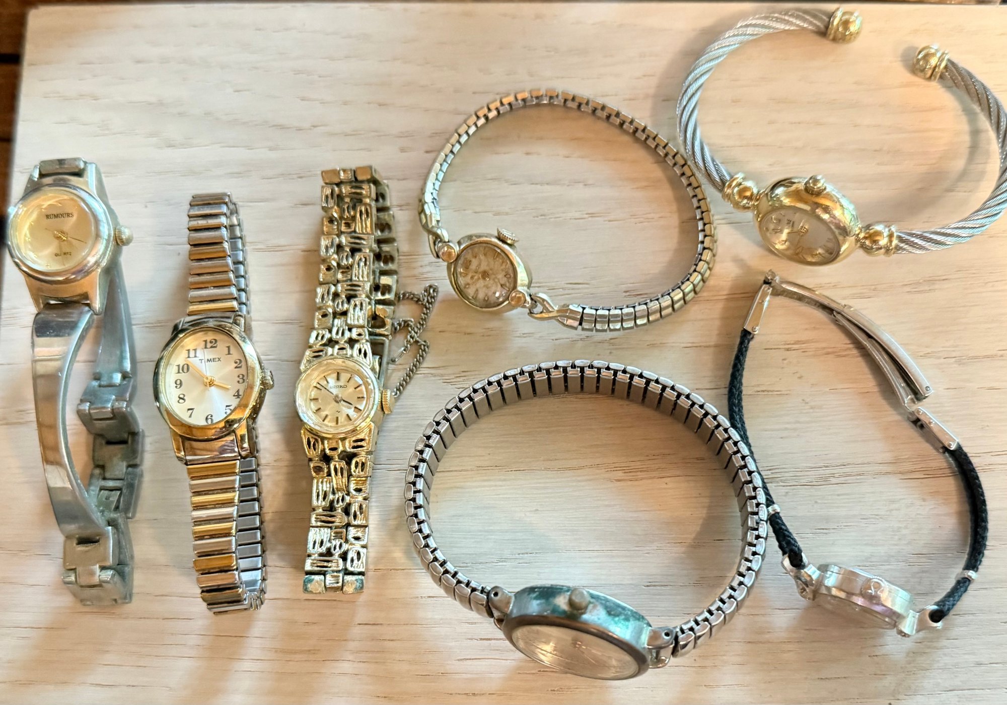Collection Of Vintage Ladies Watches - Benrus - Seiko - Timex - Rumours ...