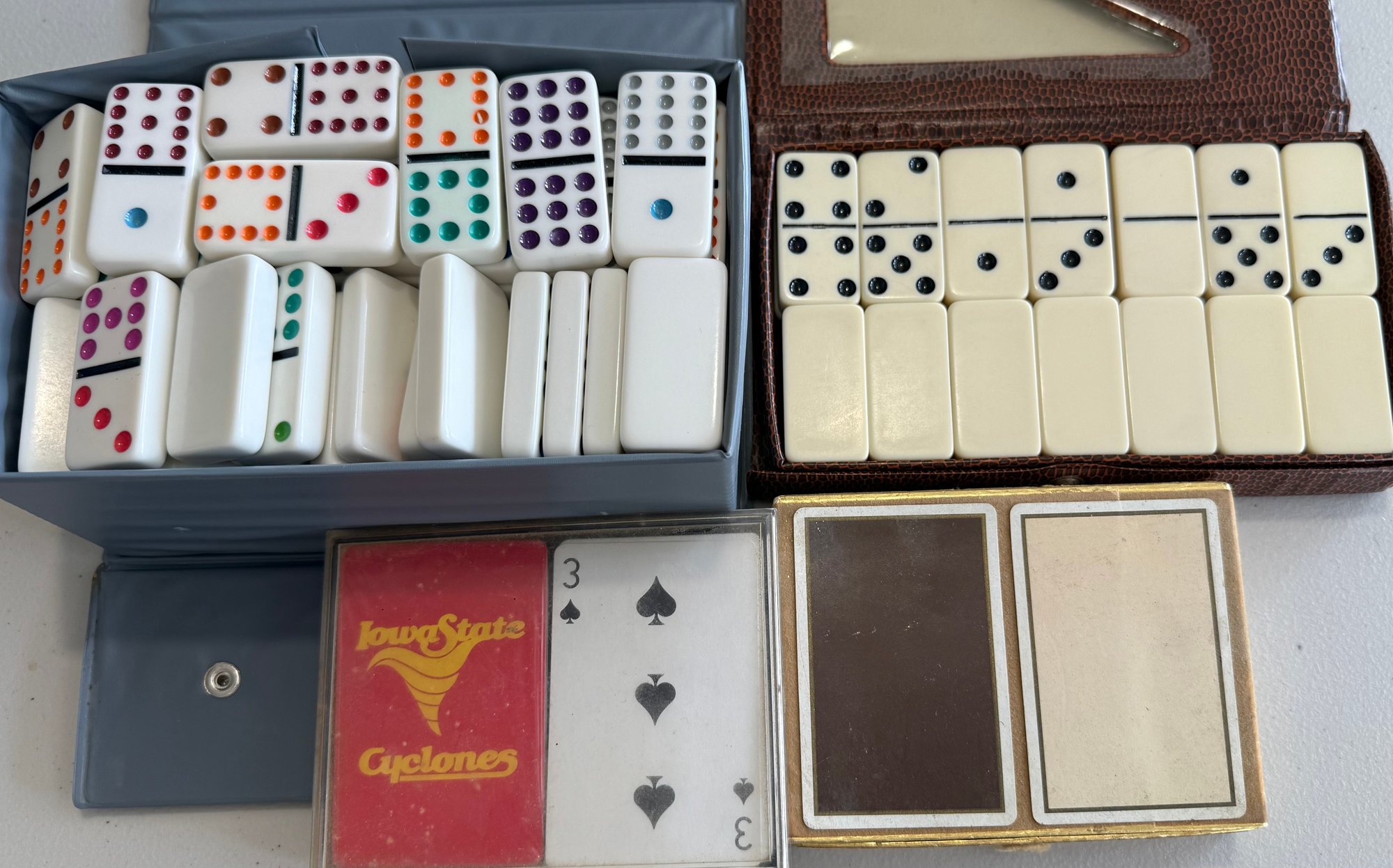 Dominos By Cardinal Domino Set And A Double Six Vintage Domino Set ...
