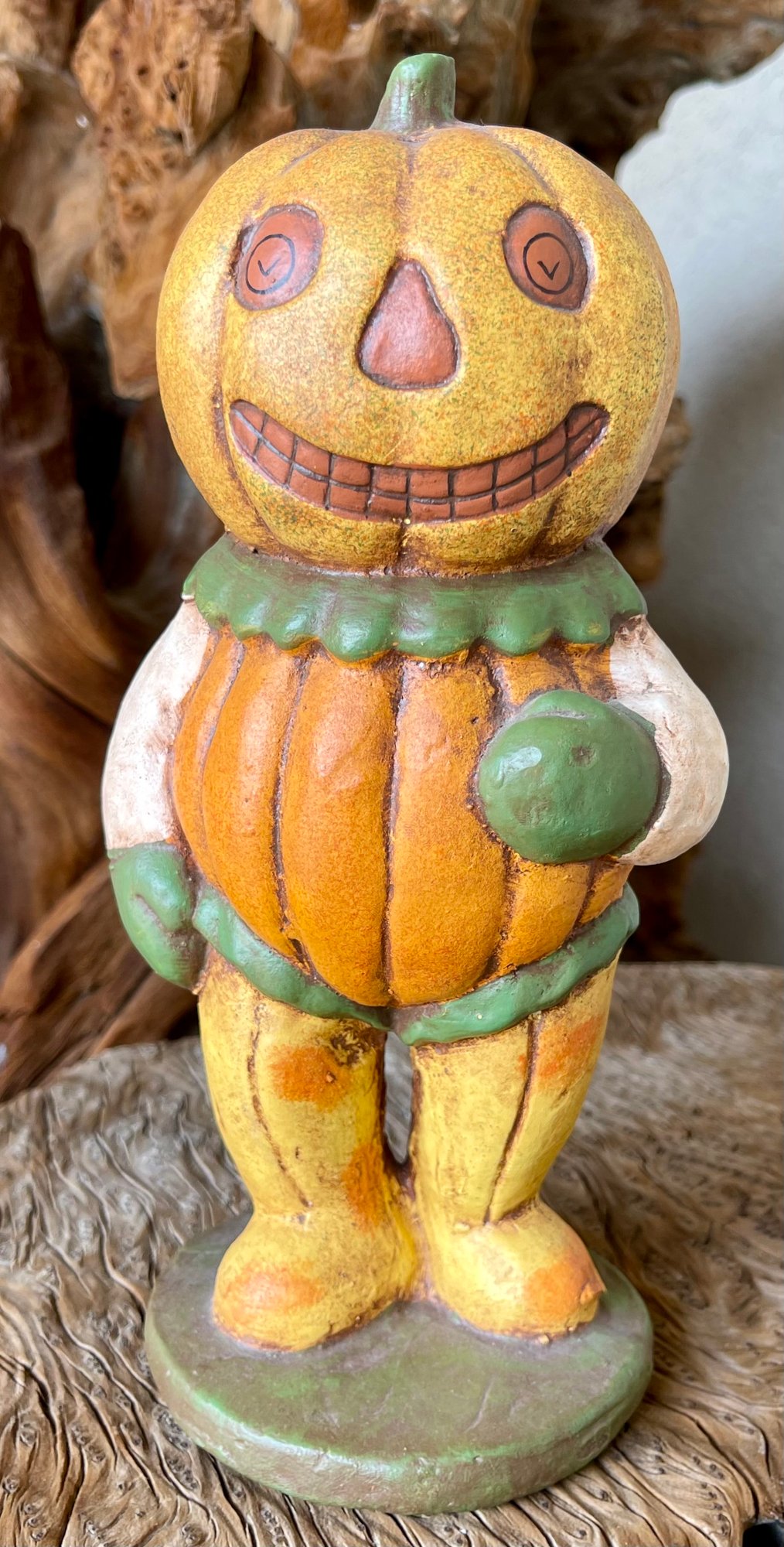 Vintage Pumpkin Man Figurine By Ken Althoff Reproduction Mid West Of ...