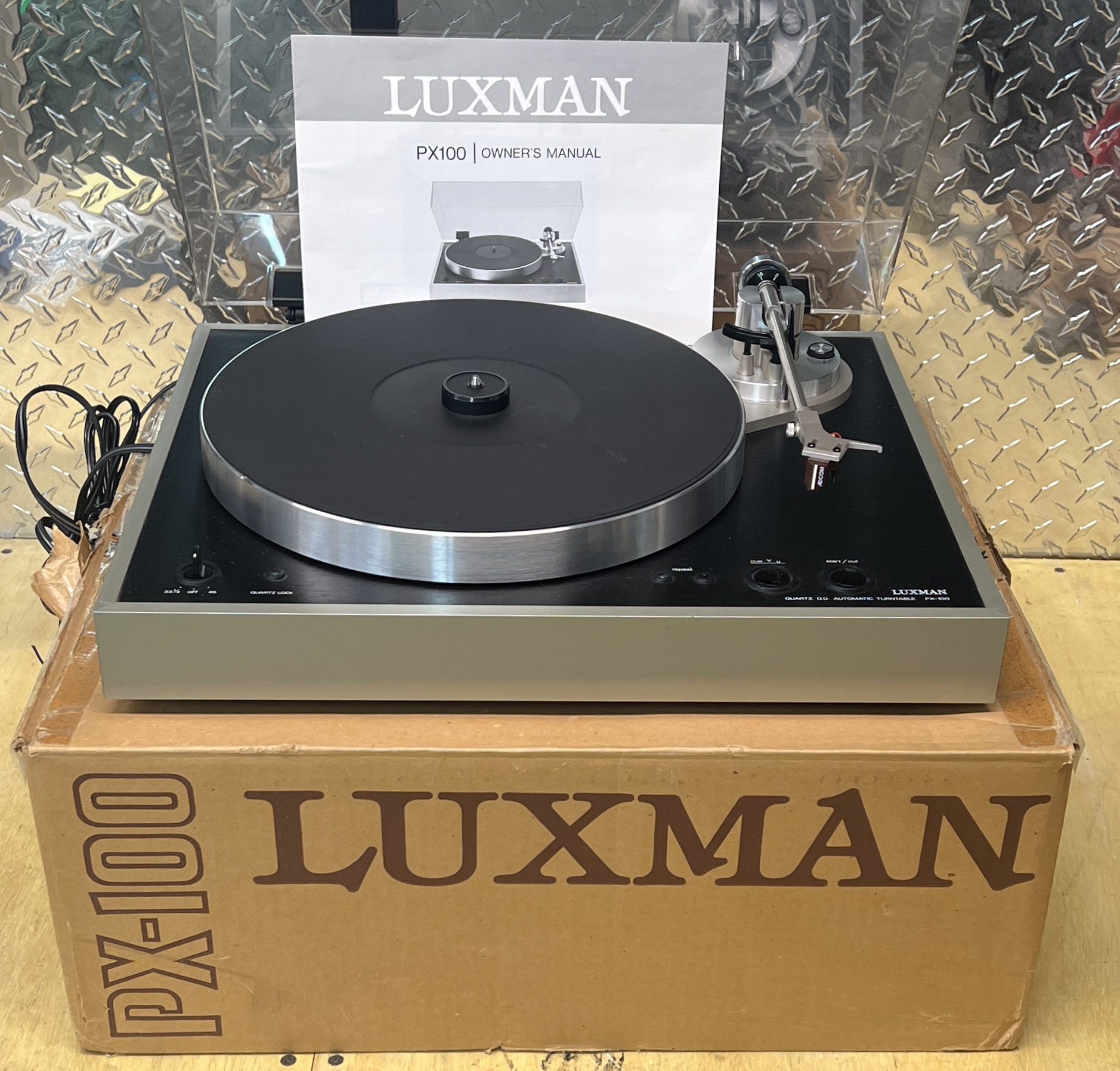 Vintage Luxman PX-100 Quartz D.D. Automatic Turntable With Original Box ...