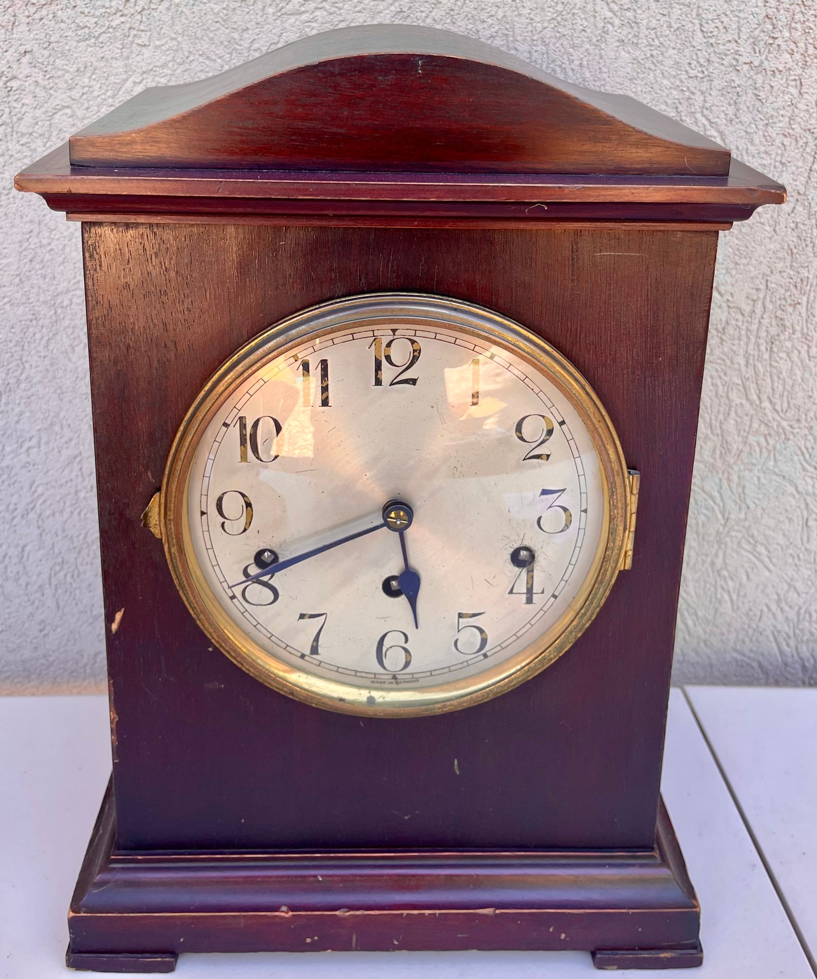 Antique 56111 Kienzle Clock Company Mantle Clock With Key And Pendulum ...