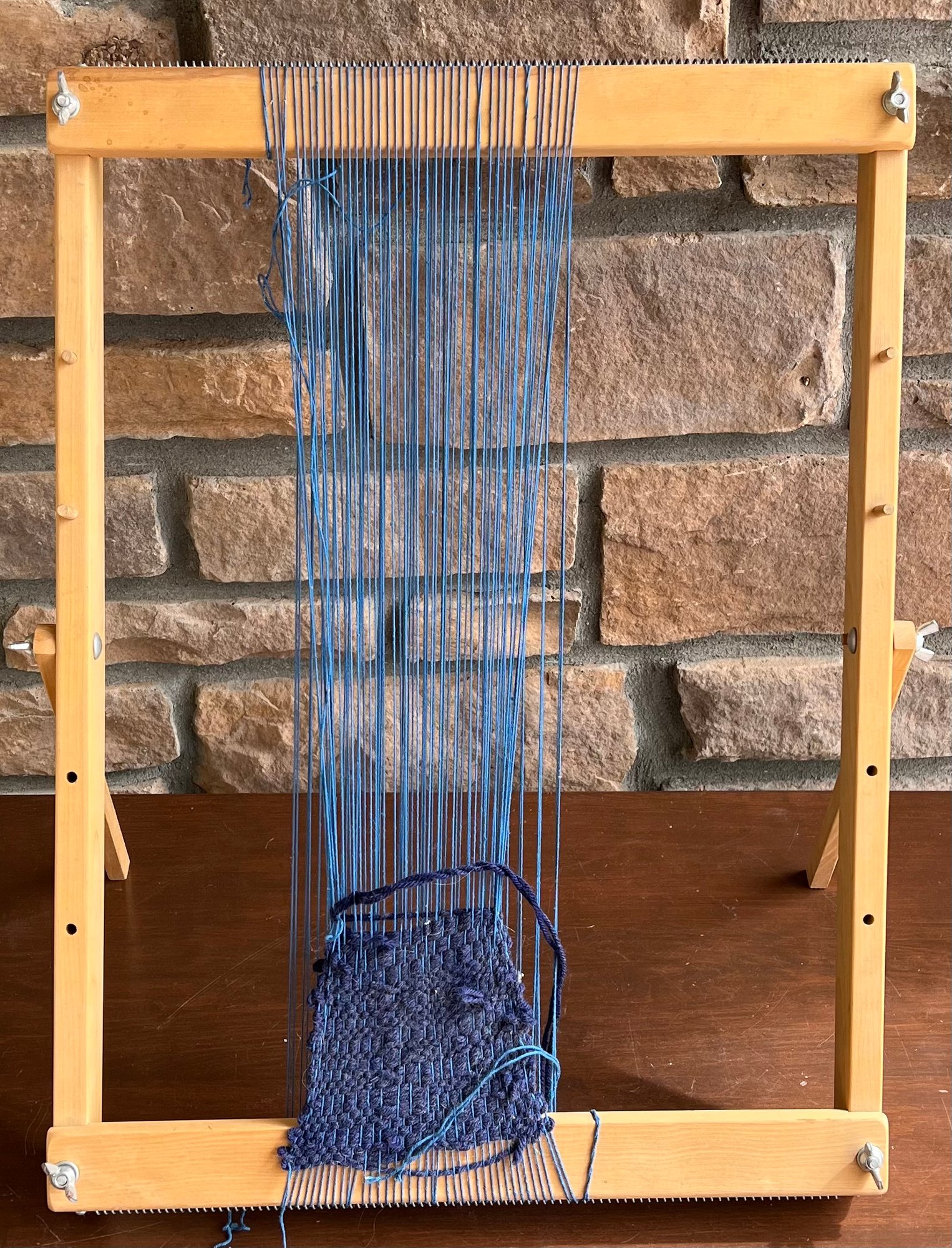 Robert's Wooden Table Top Loom With Partial Project #45901 ...