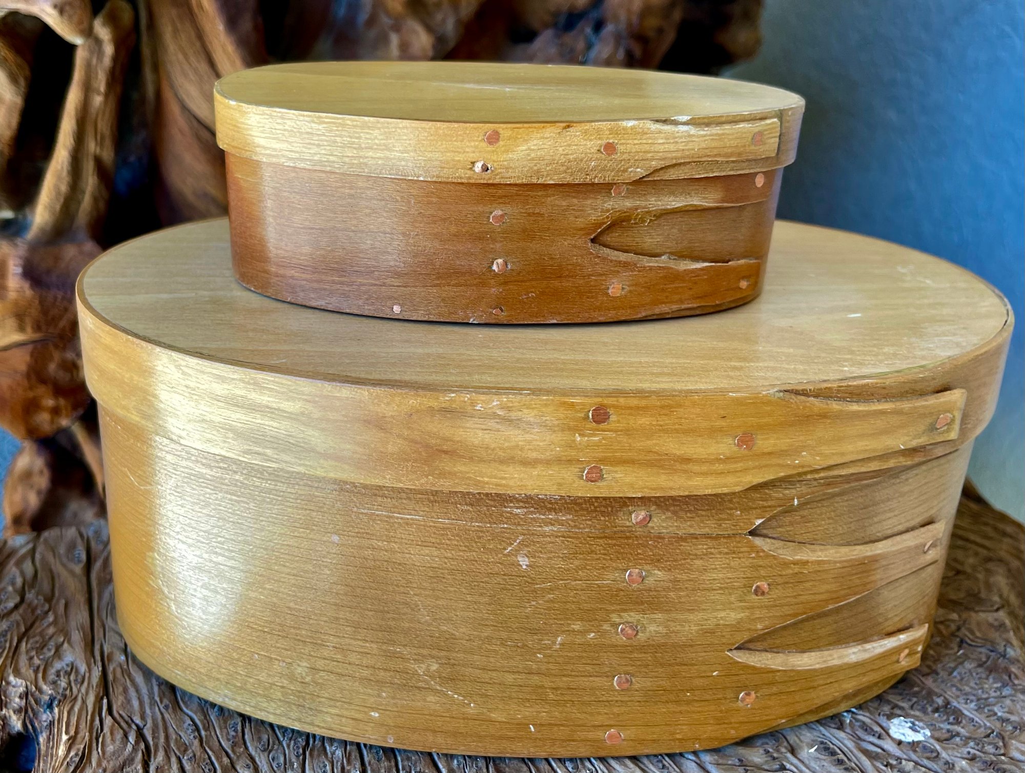 Pair Of Vintage Shaker Wood Boxes #41629 | Auctionninja.com