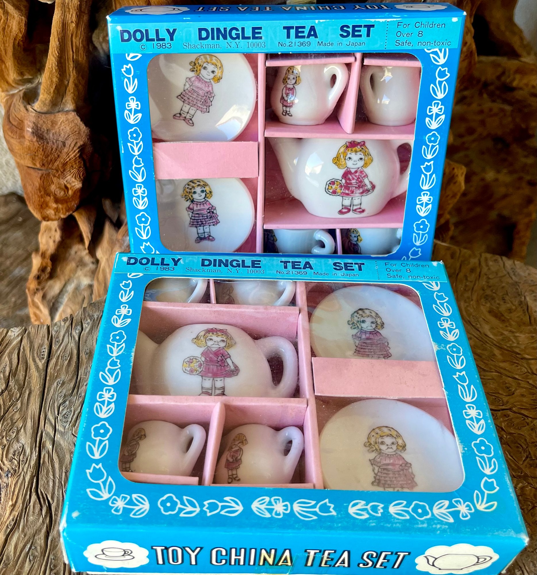 (2) Miniature Dolly Dingle Toy Tea Sets IOB #41656 | Auctionninja.com