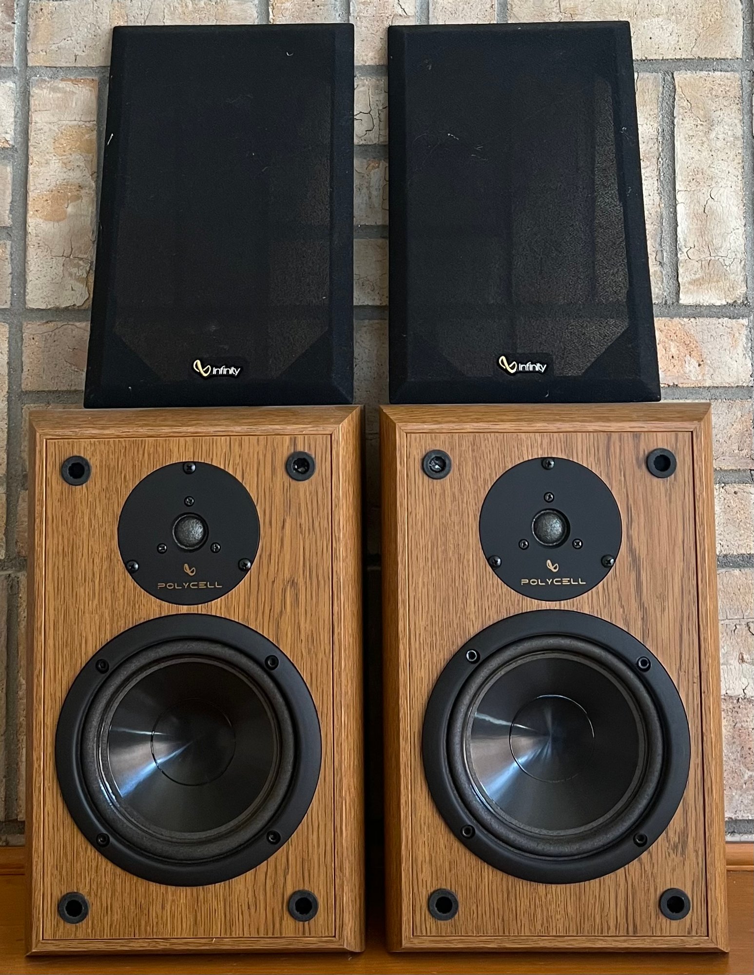 Pair Of Infinity J386 - 459571 Bookshelf Speakers With Polycell ...