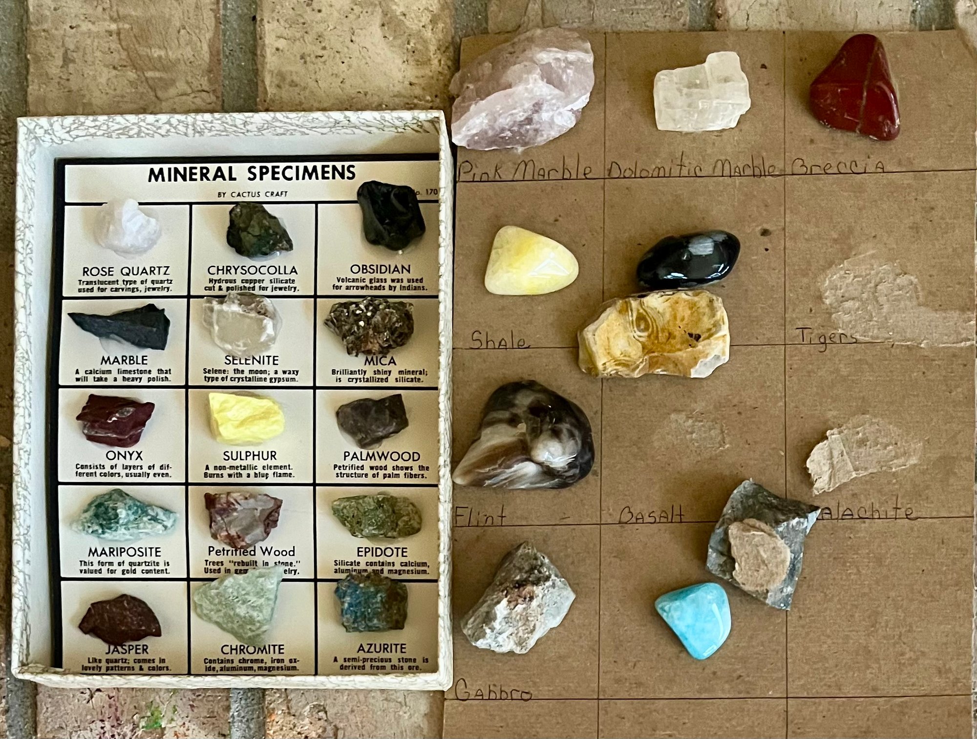 Small Mineral Specimen Lot - 1 Cactus Craft In Original Box #41917 ...
