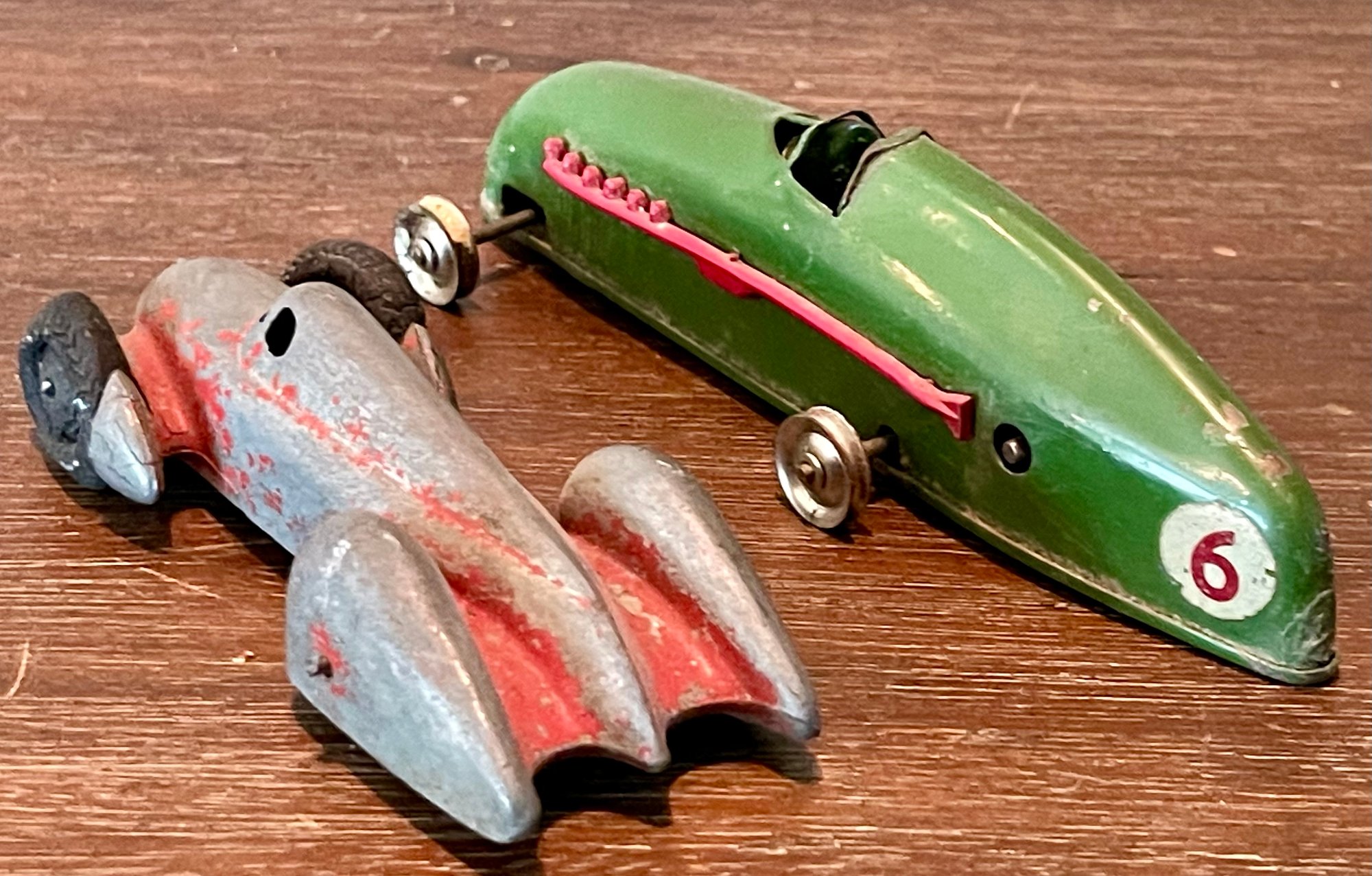 Vintage Tri-Ang Minic Clockwork Tin Green Pre War Racing Toy Car 6 ...