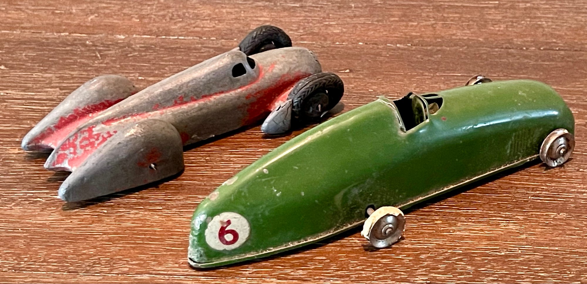 Vintage Tri-Ang Minic Clockwork Tin Green Pre War Racing Toy Car 6 ...