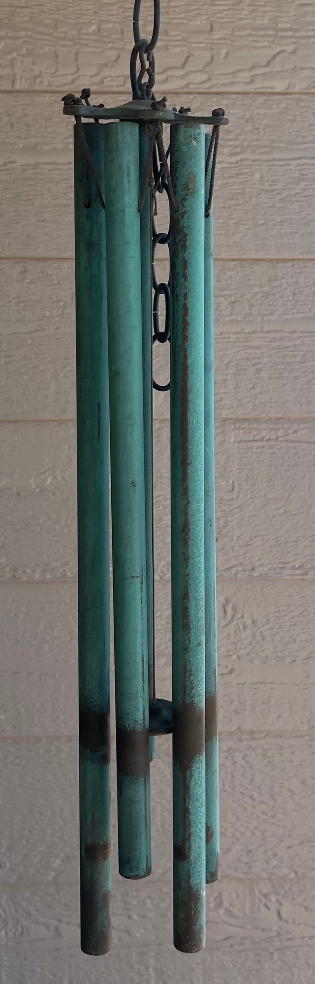 Walter Lamb Style Patina Copper Tube Chimes With Chain #42007 ...