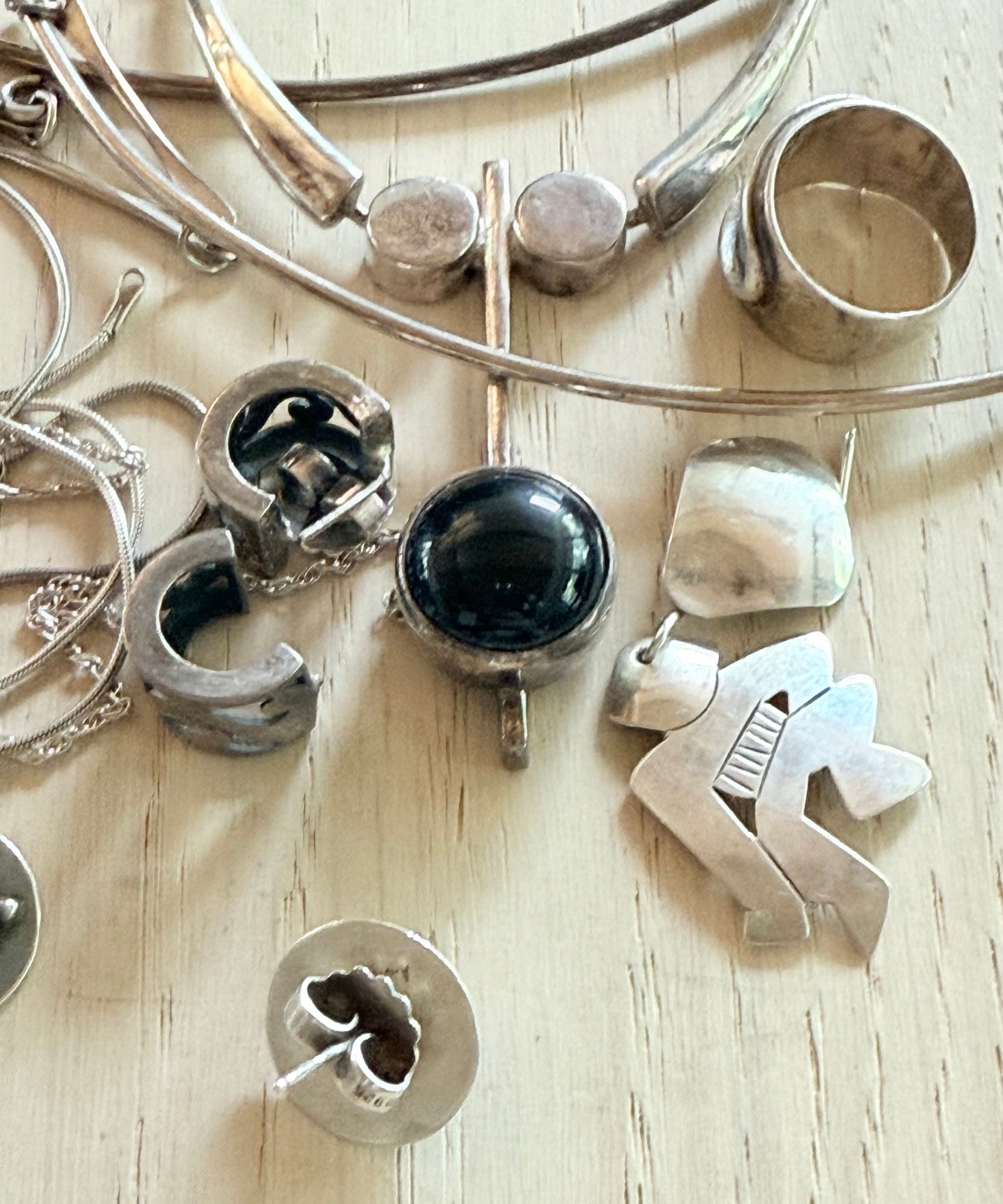 Scrap Sterling Silver Pieces For Scrap Or Repair 51.8 Grams Total ...