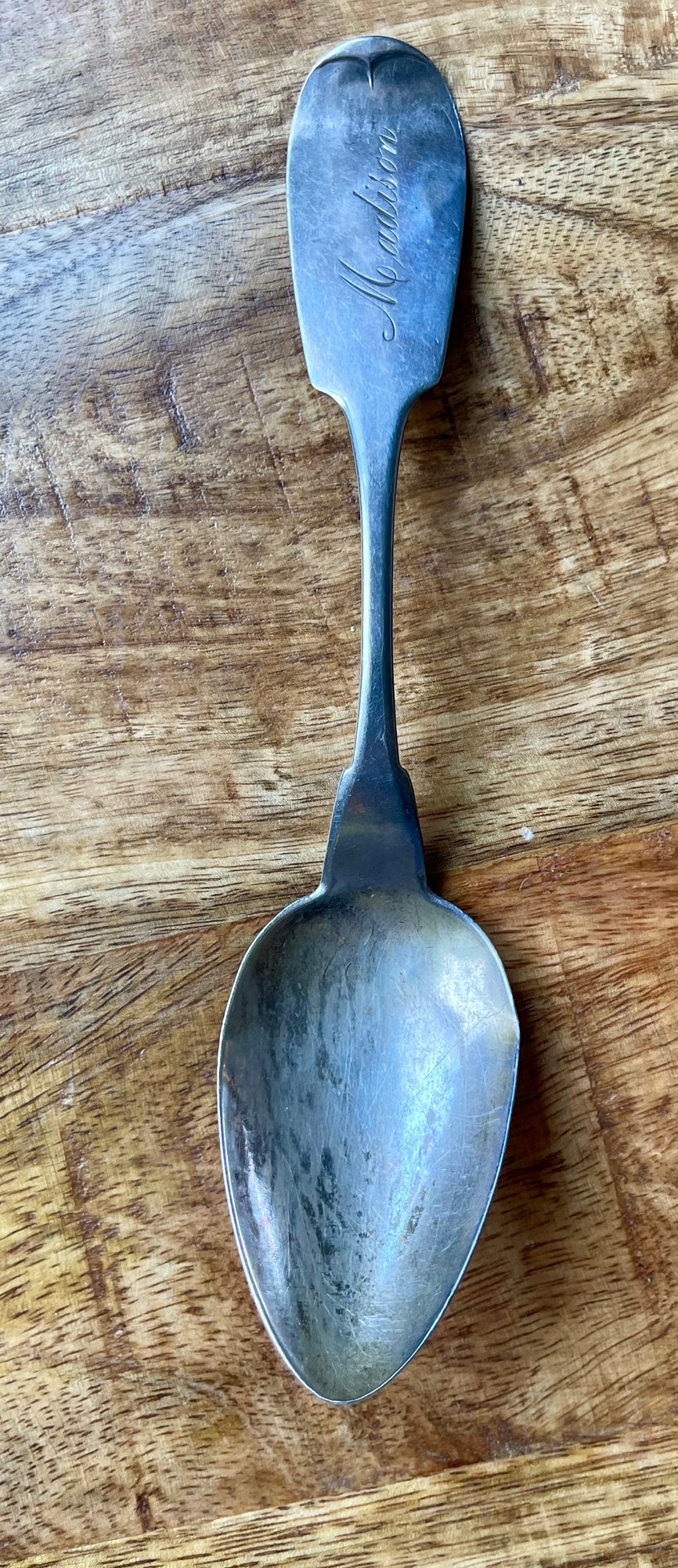 Antique B & D Cleveland Coin Silver 90 Percent 8.25 Inch Serving Spoon ...