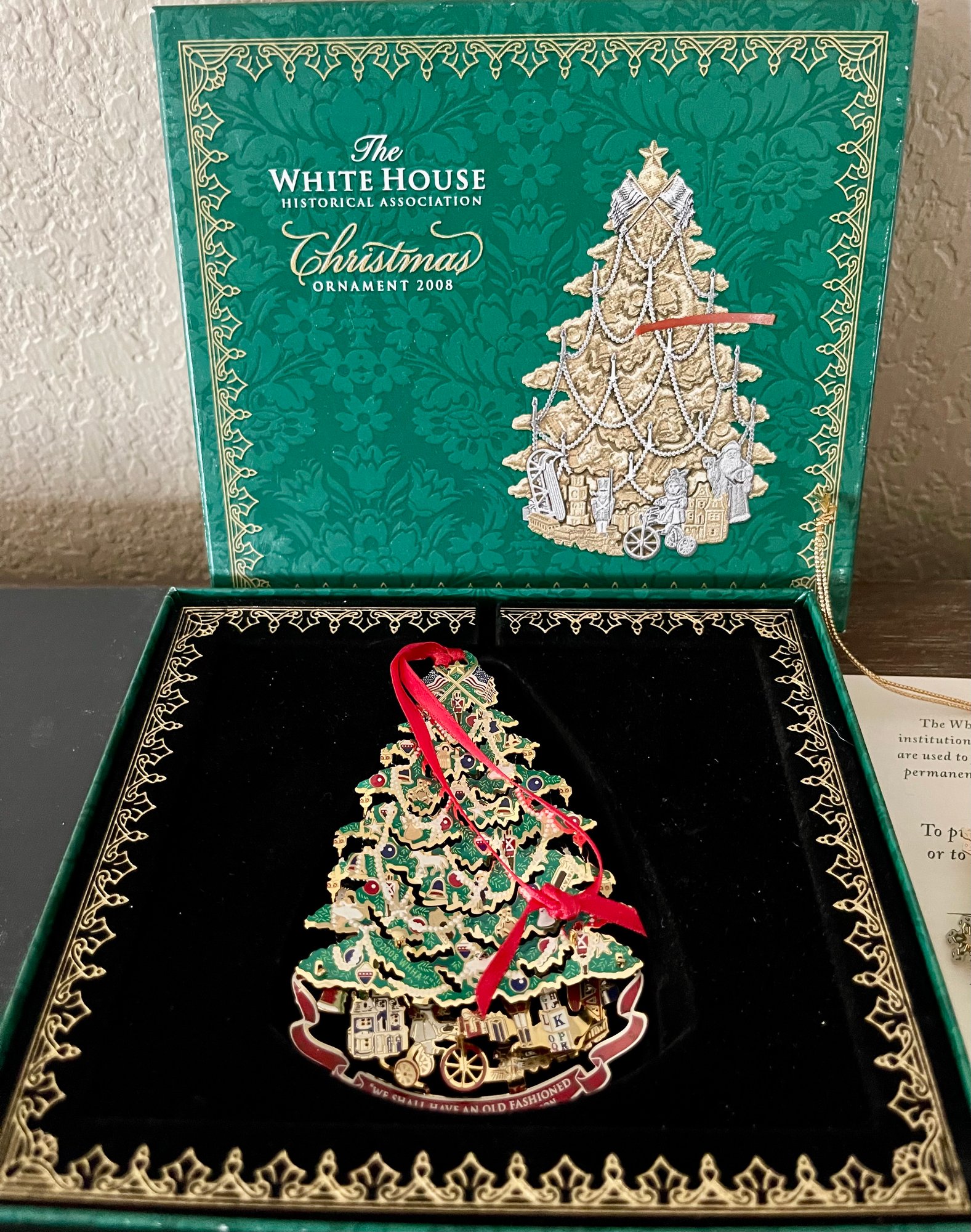 White House Ornaments (3) In Original Boxes #40656 | Auctionninja.com