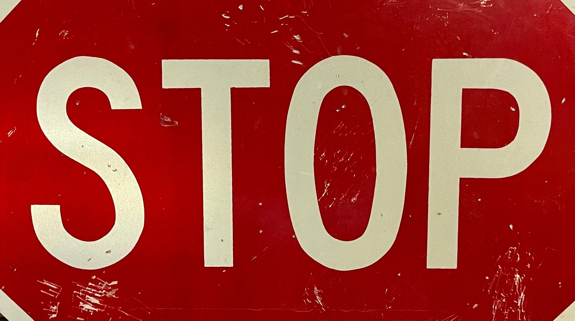 Red Metal Stop Sign 24" #33483 | Auctionninja.com