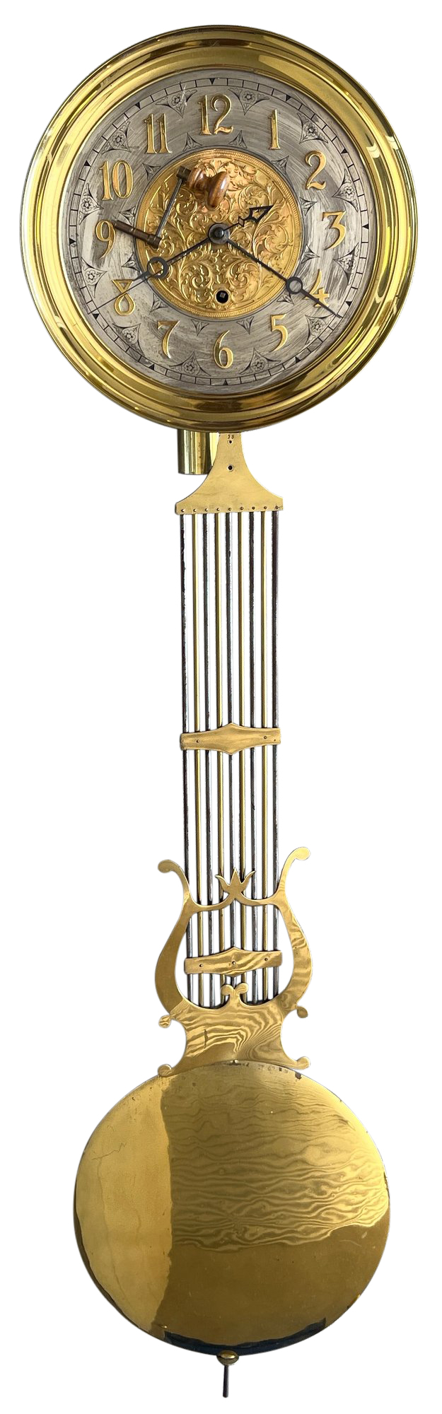 Early 1800's France Louis Phillipe Style And Period Brass Pendulum Wall ...
