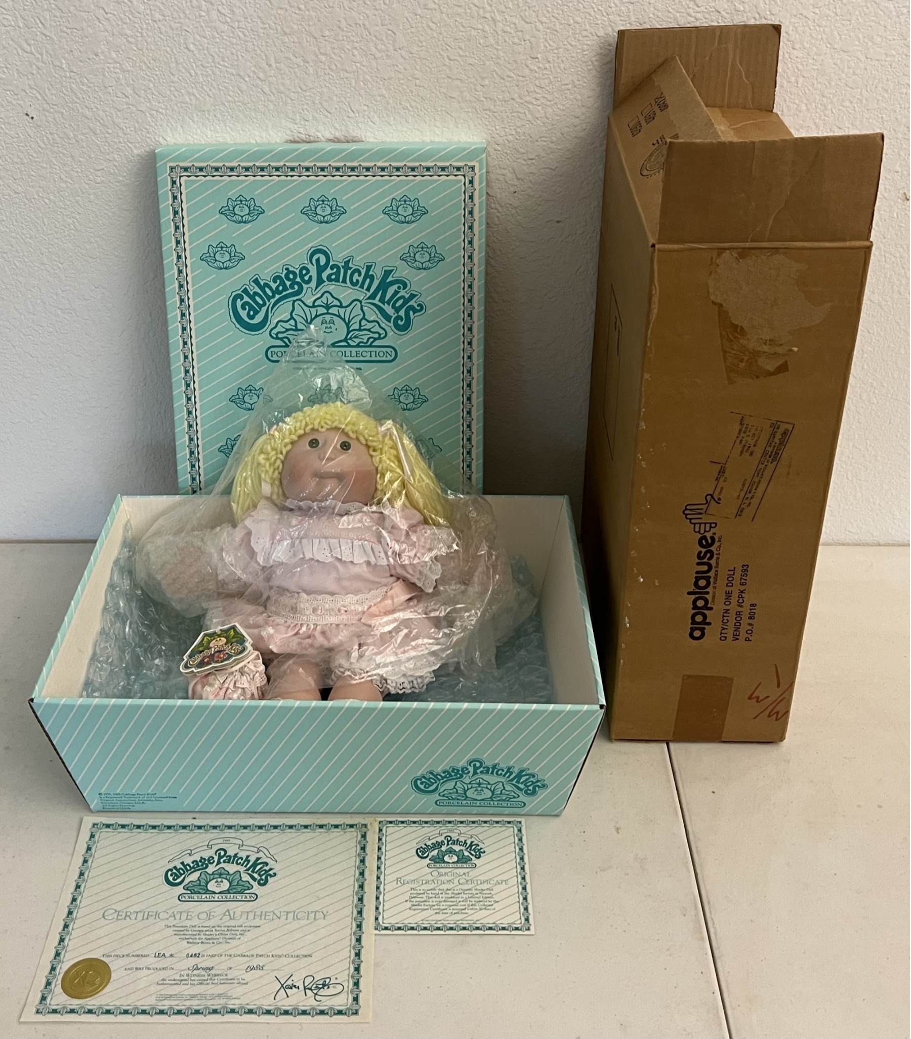 1985 Cabbage Patch Kids Porcelain Collection Cabbage Patch 16 ...