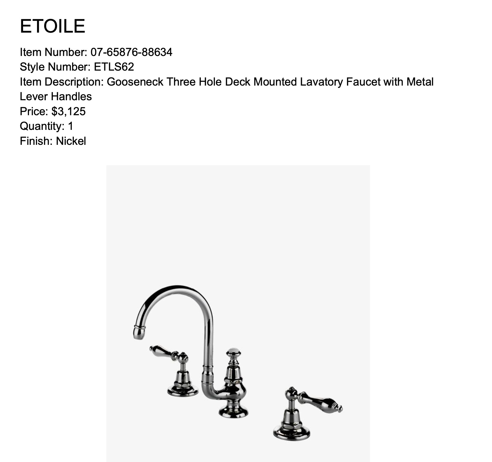 $45,000 Worth Of Brand New Water Works Bathroom Fixtures (See Order ...