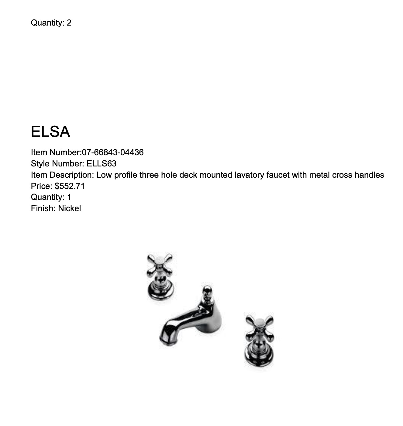 $45,000 Worth Of Brand New Water Works Bathroom Fixtures (See Order ...