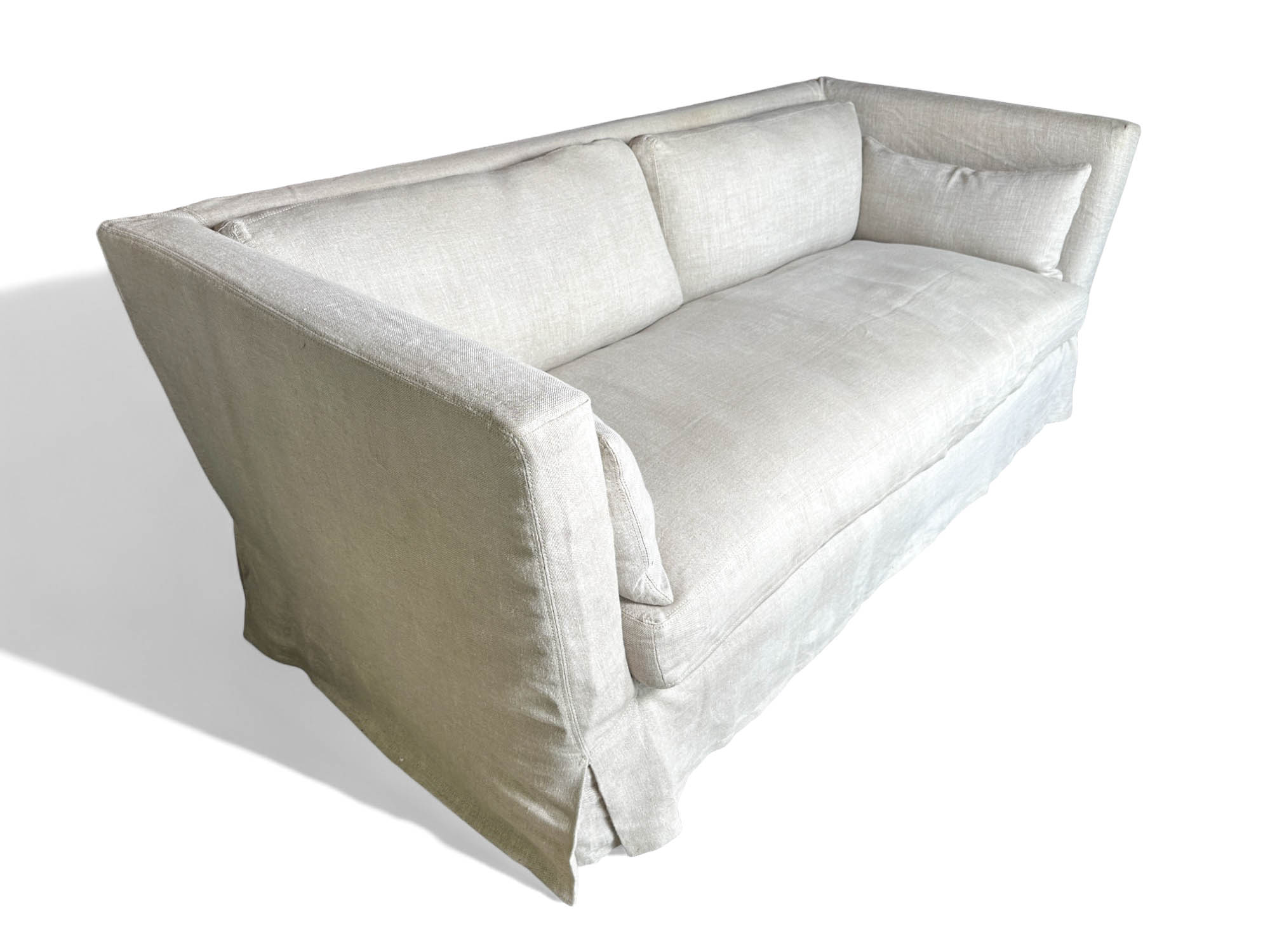 Restoration Hardware Belgian Classic Shelter Arm Down Fill Bench Seat ...