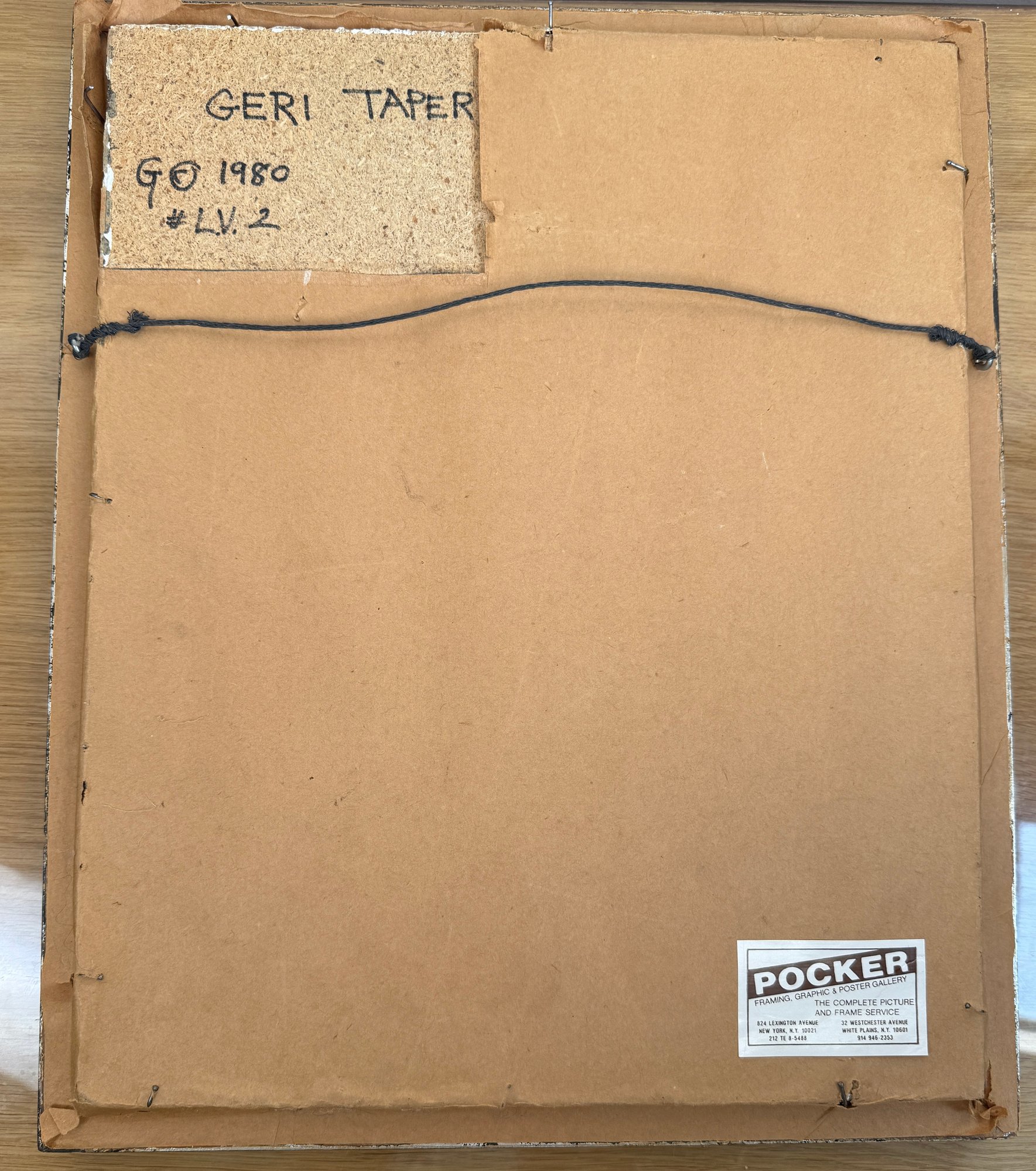 Geri Taper, Acrylic On Board, Titled LV2, C. 1980 #9550 | Auctionninja.com
