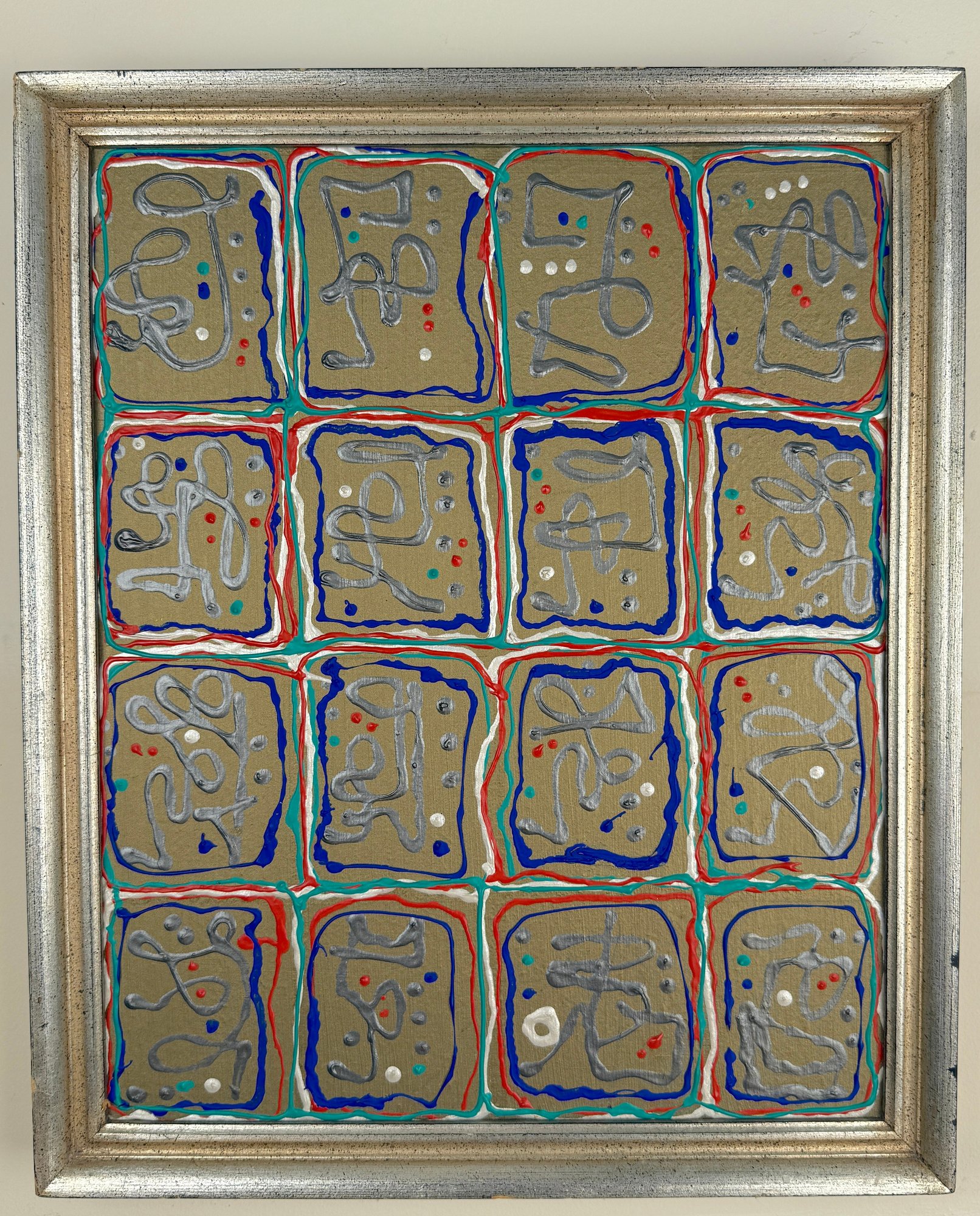 Geri Taper, Acrylic On Board, Titled LV2, C. 1980 #9550 | Auctionninja.com