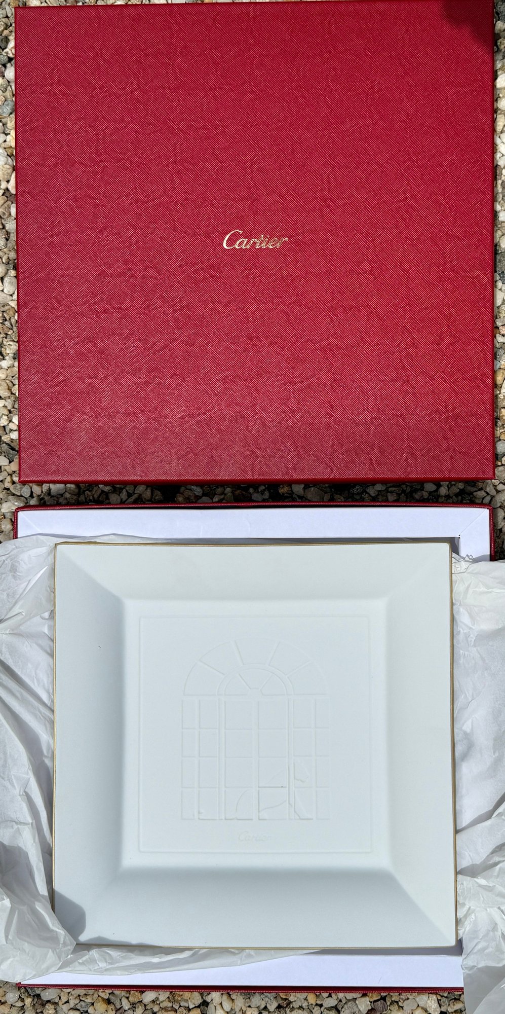 Cartier De Limoges, Pantera Bisque Porcelain Tray, New In Box #9563 ...