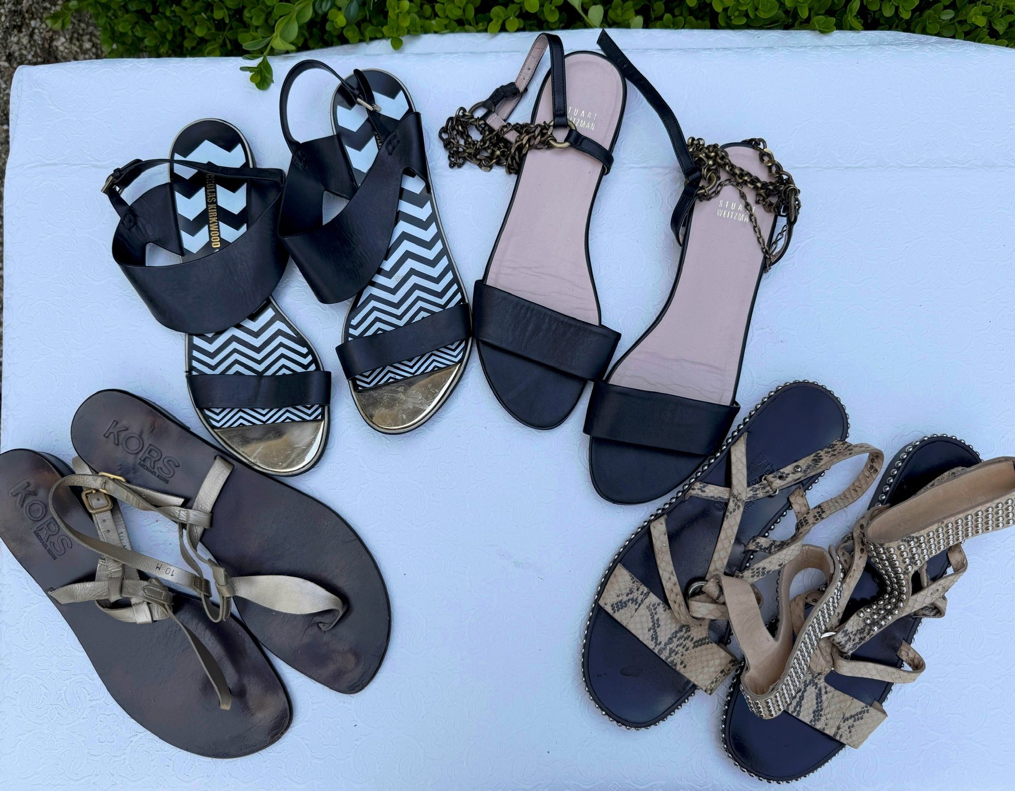 Kors, Stuart Weitzman, Ferragamo And Nicholas Kirkwood Sandals #9581 ...