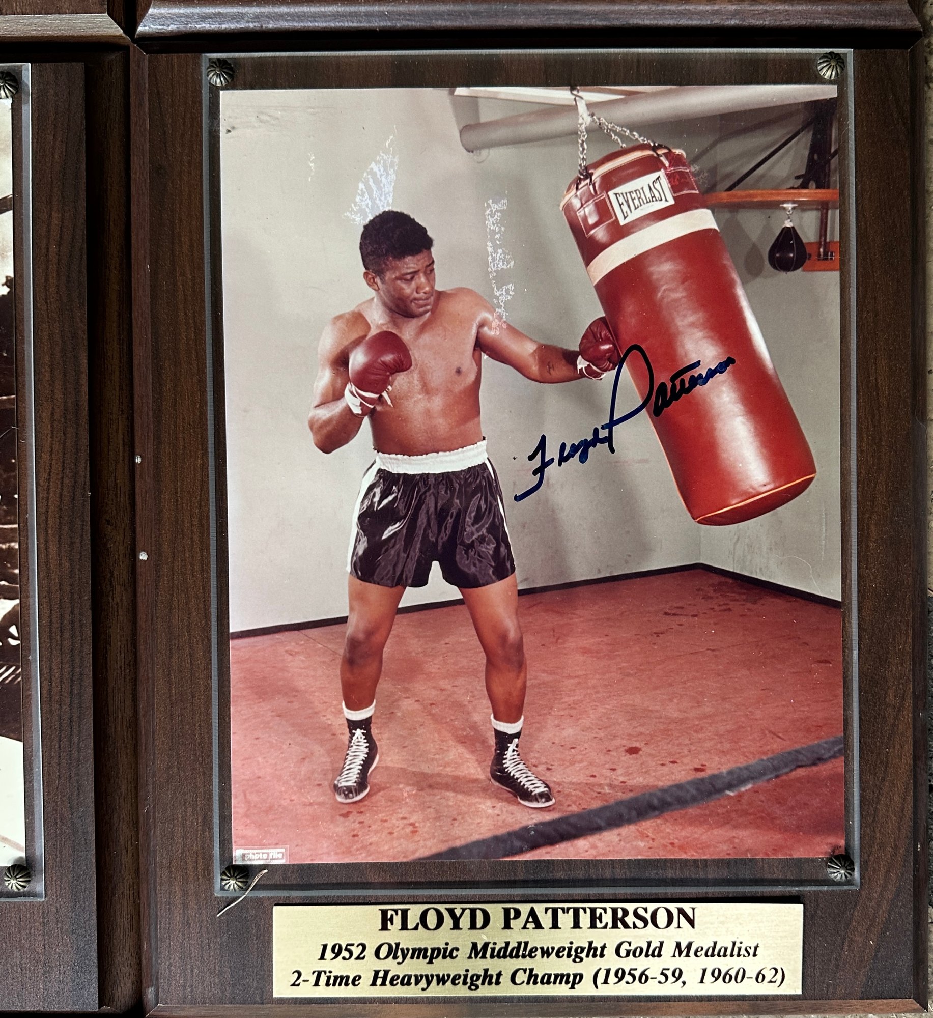 Autographed Photograph, Professional Boxer, Floyd Patterson, Mounted On ...