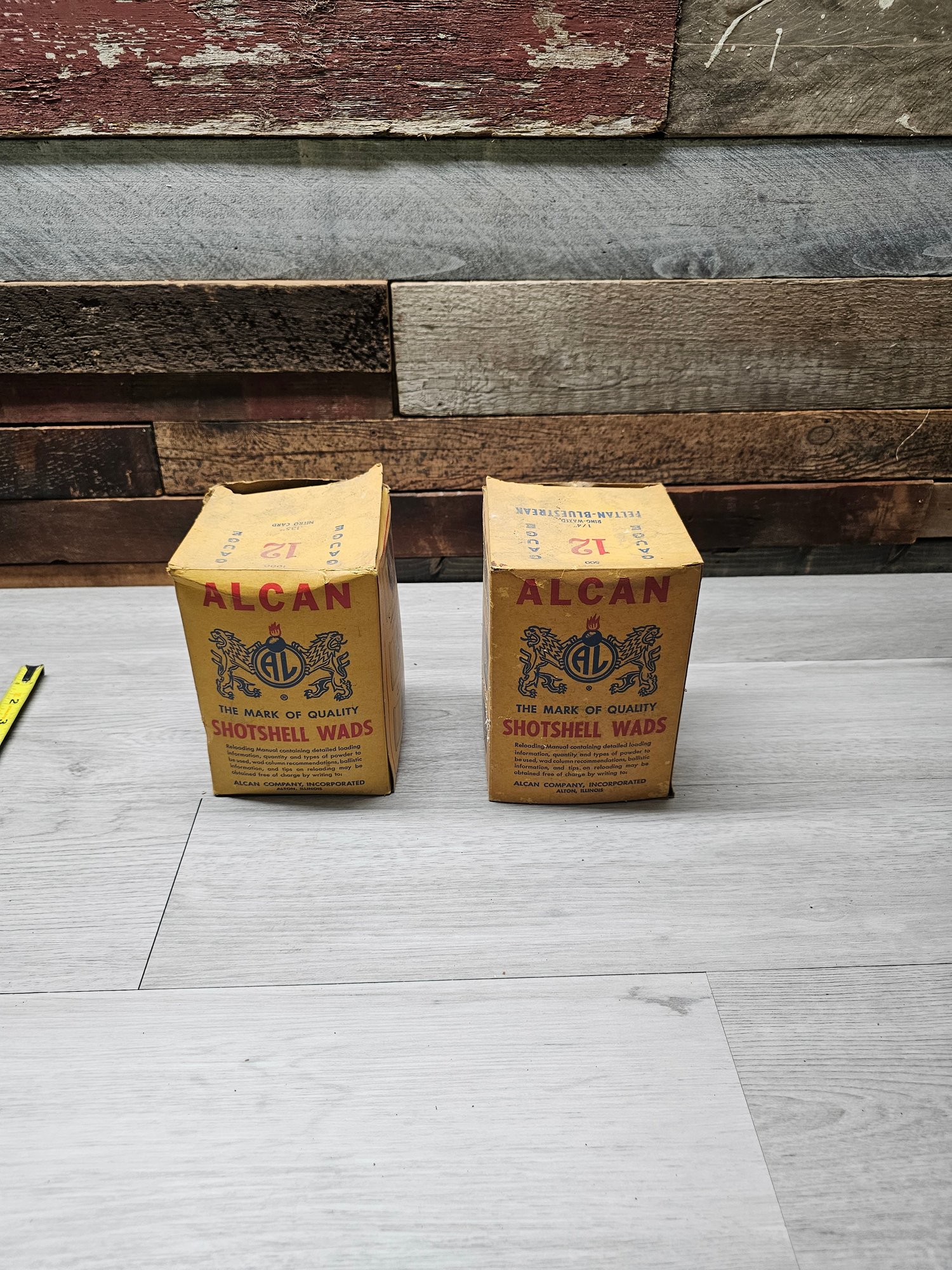 2 Vtg Boxes Of Alcan Shotgun Shell Wads #27263 | Auctionninja.com