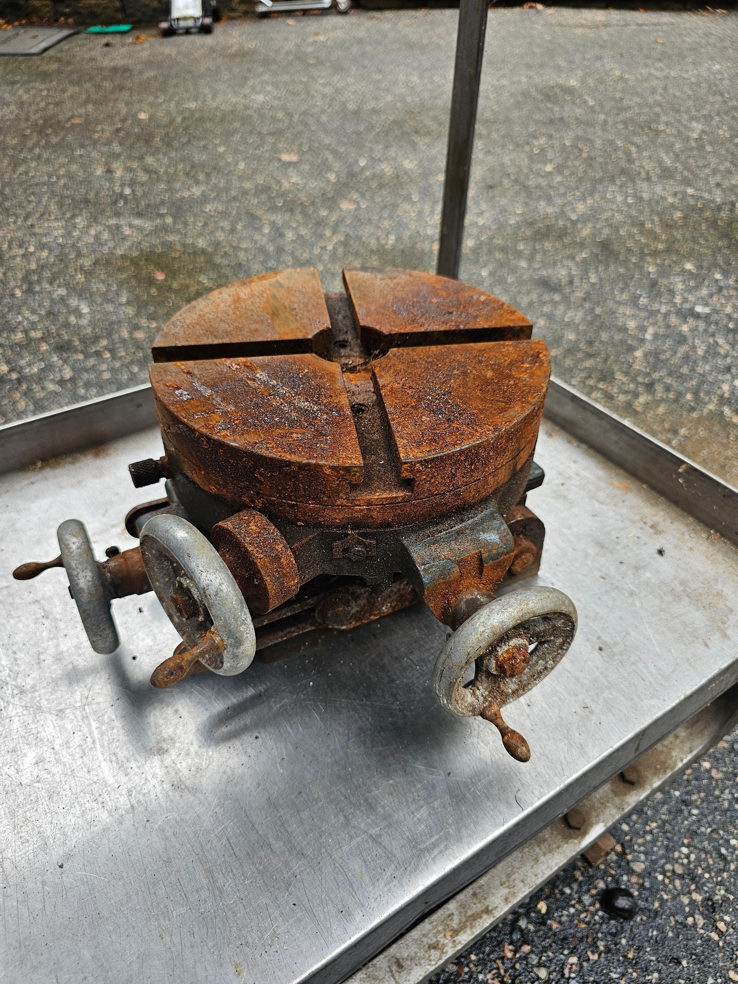 8" X Y Cross Slide Rotary Table Milling Machine Drill Press Lathe ...